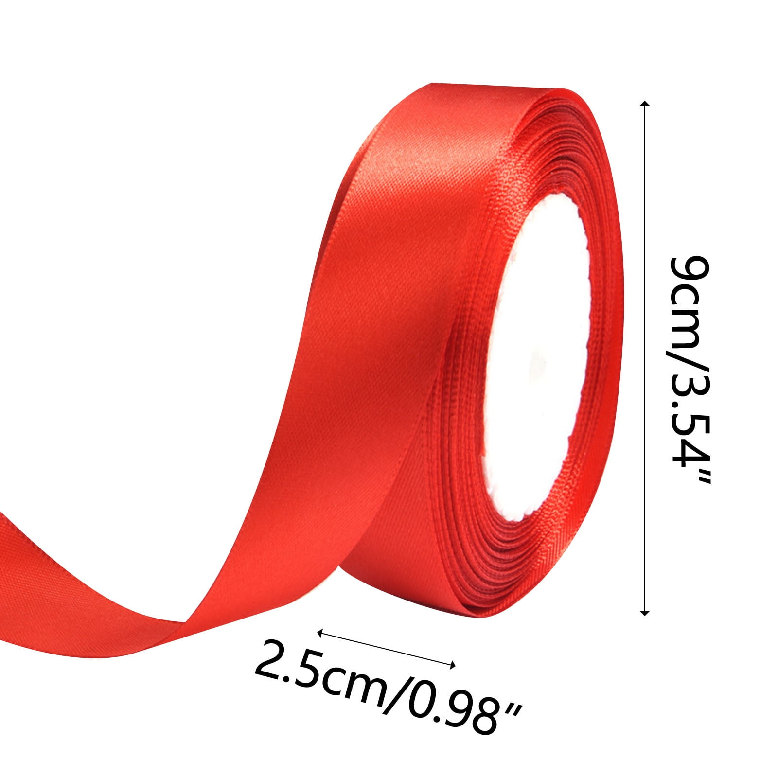 XMMSWDLA Holiday Ribbon Christmas Ribbons Xmas Wired Wire d Red ...