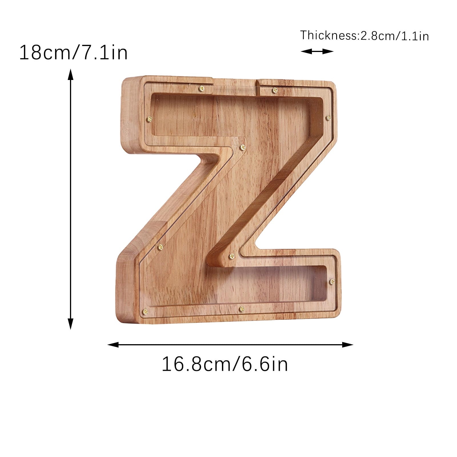 XMMSWDLA Kitchen Decorations Personalized Wooden Name Money Box Wooden ...