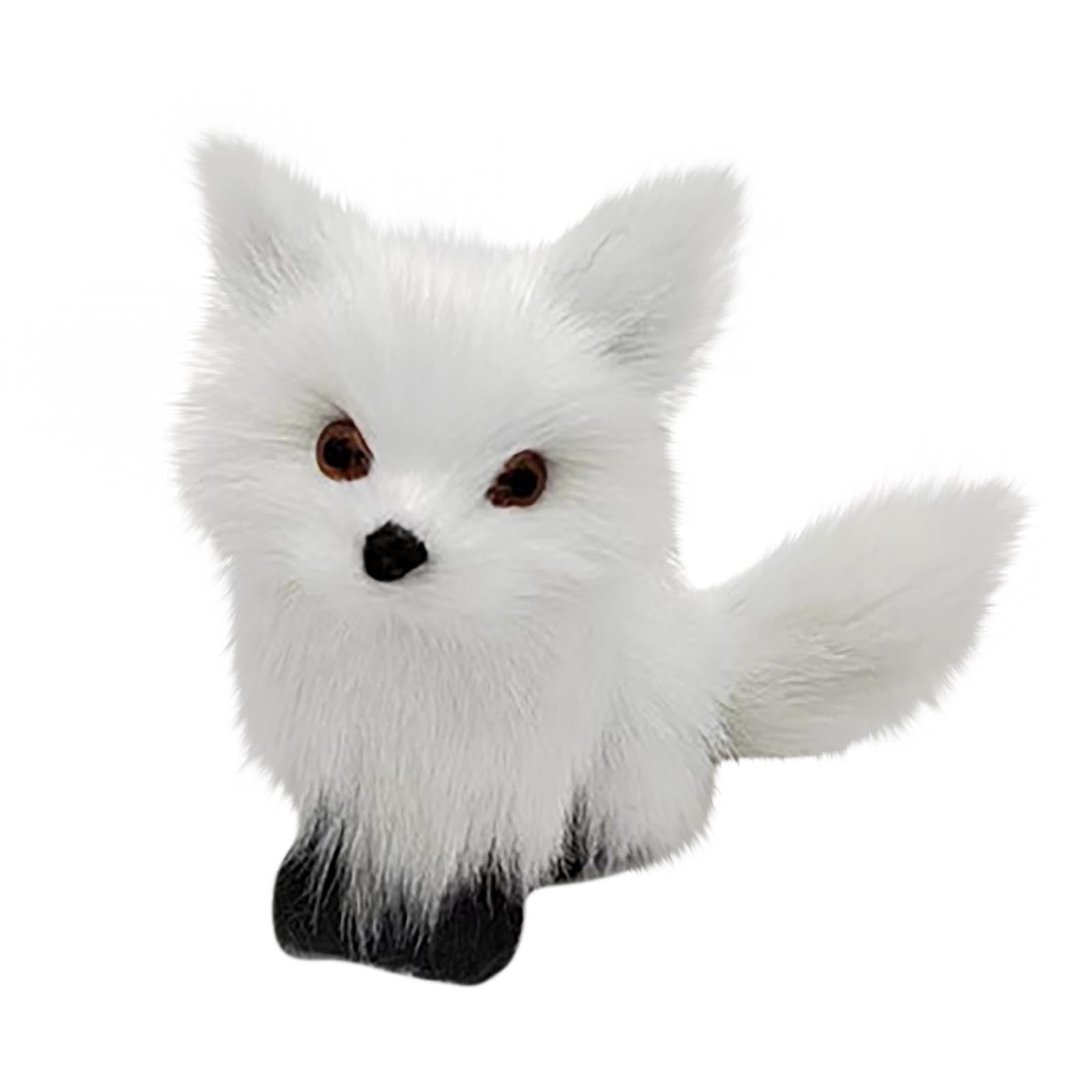 XMMSWDLA Kitchen Decorations Plush Imitation Animals, Small Foxes ...