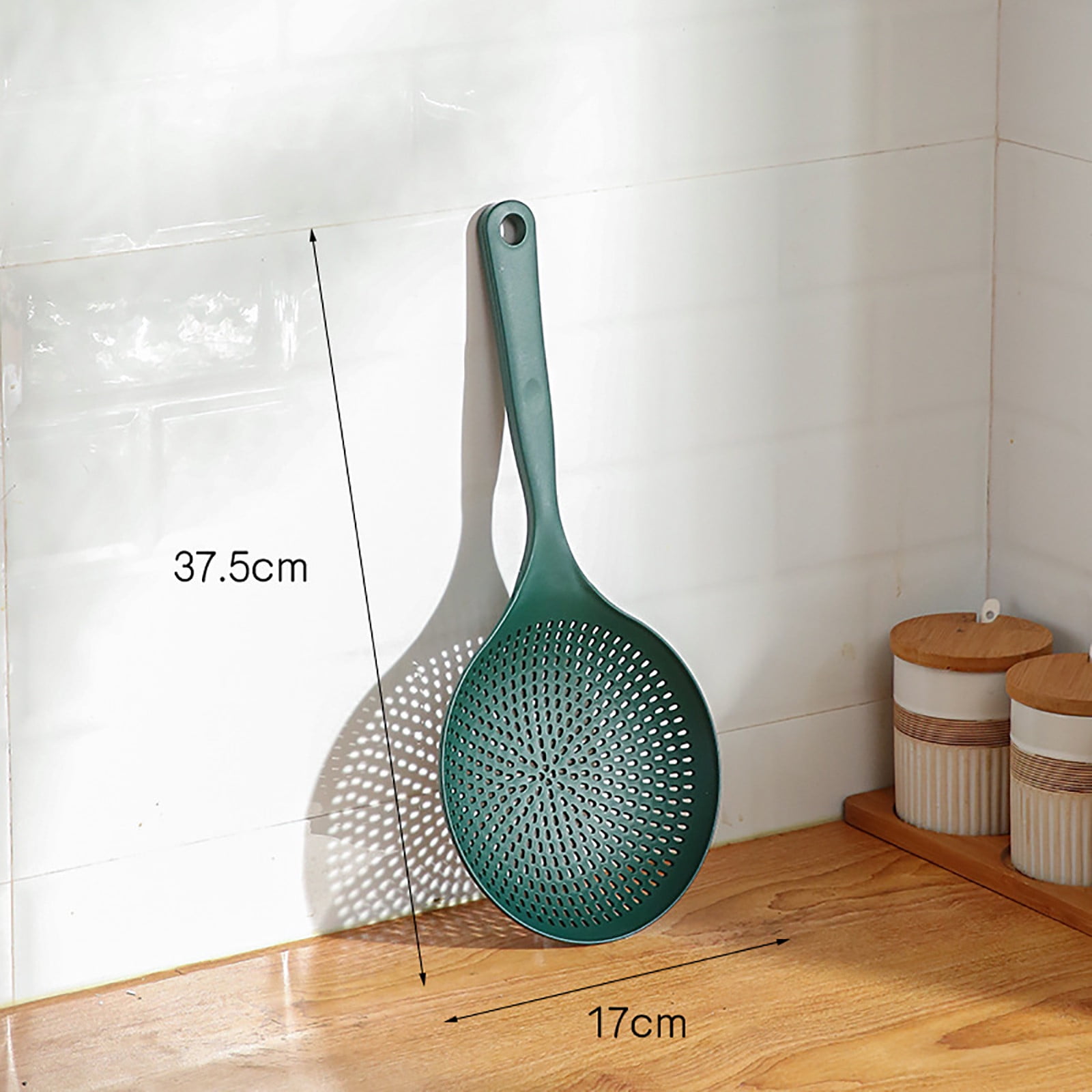 XMMSWDLA Kitchen Strainer - Spiral Wire Mesh Skimmer Spoon Ladle With ...