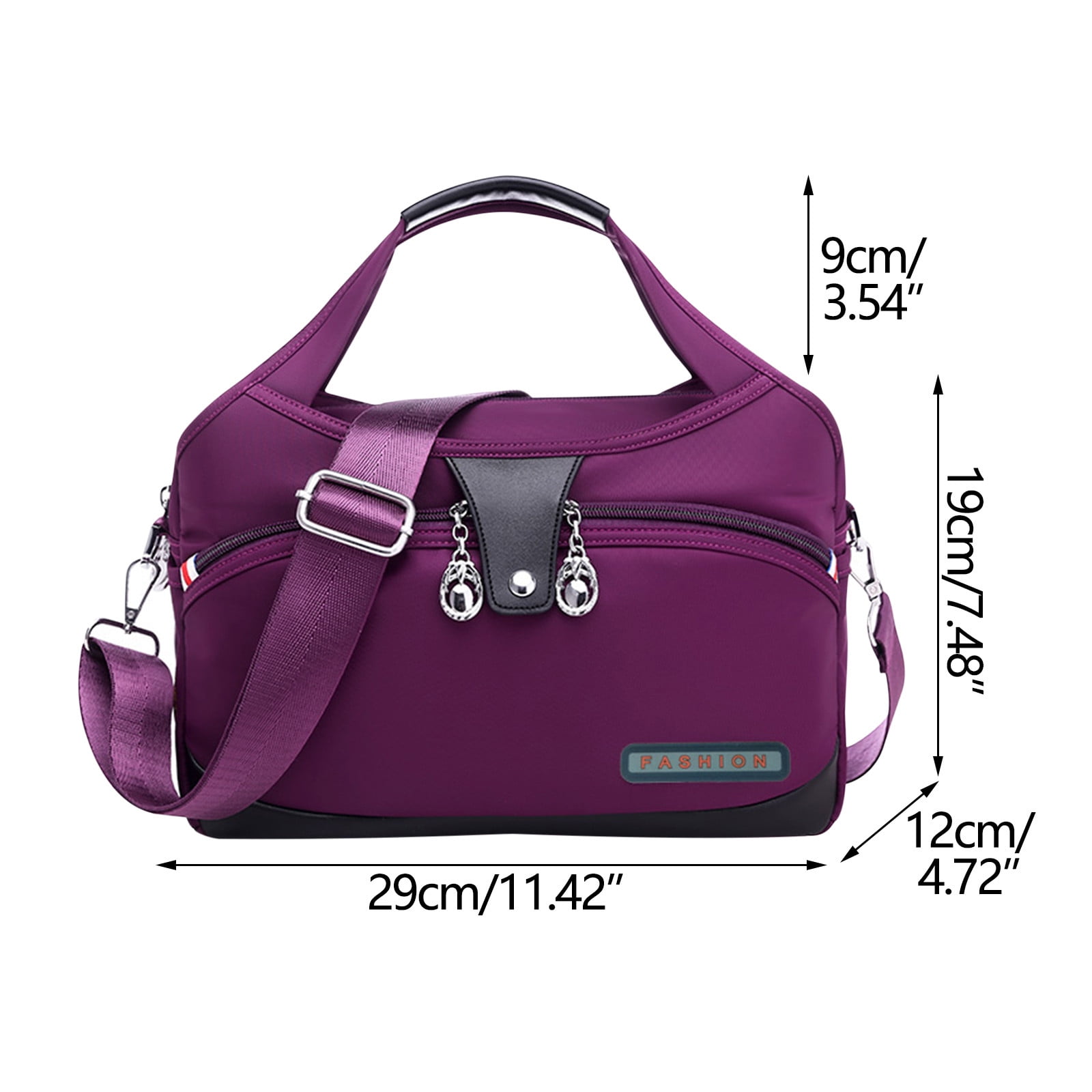XMMSWDLA Large Capacity Multi-Pocket Handbag Canvas Japanese Handmade ...