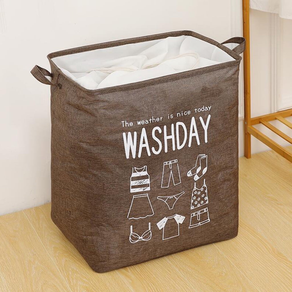 XMMSWDLA Laundry Basket Hamper Large folding with Easy Carry Handles锛孎 ...