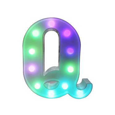 Efavormart 6" 3D Gold Marquee Letters 5 LED Light Up Letters Warm White ...