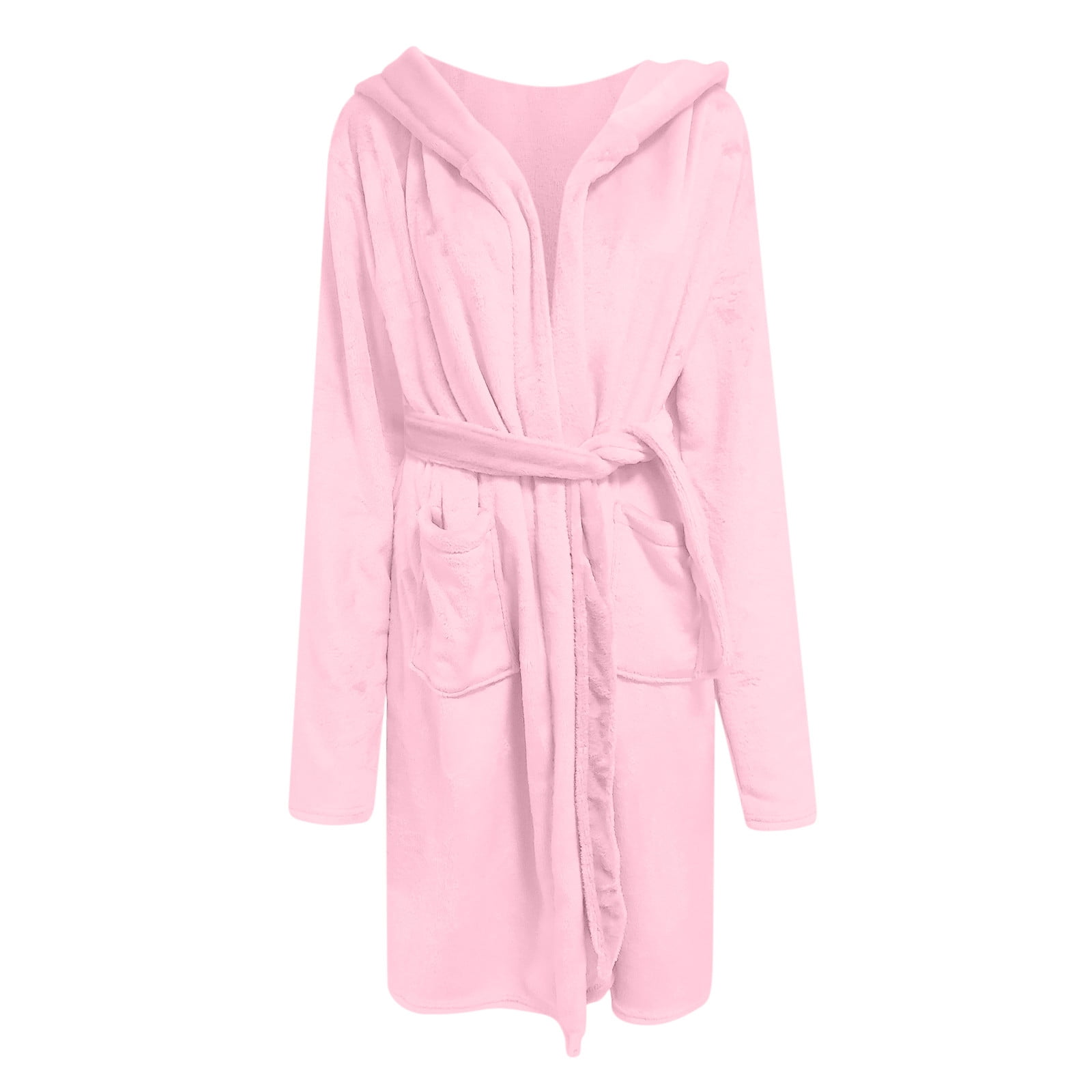 Xmmswdla Long Hooded Robes For Women Luxurious Plush Bathrobes With