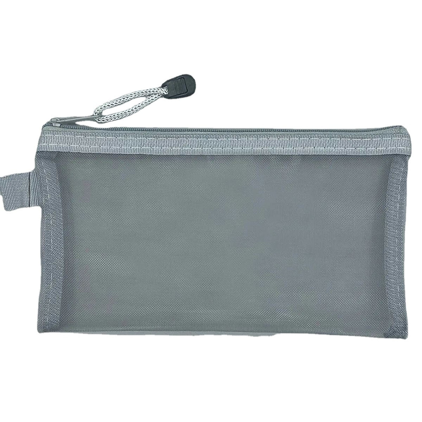 XMMSWDLA Mesh Nylon Storage Bag with Zipper Small Makeup Bag Toothbrush ...