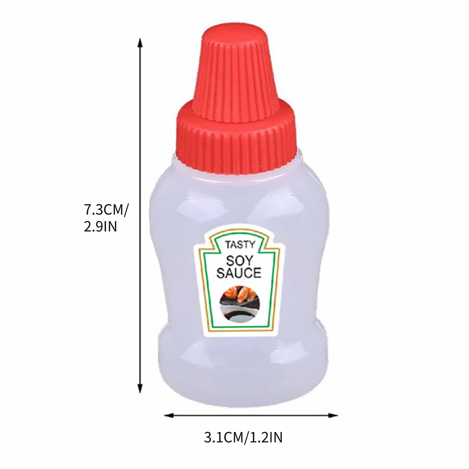 XMMSWDLA Mini Jam Squeeze Bottle Jar Sauce Seasoning Box with Lid ...
