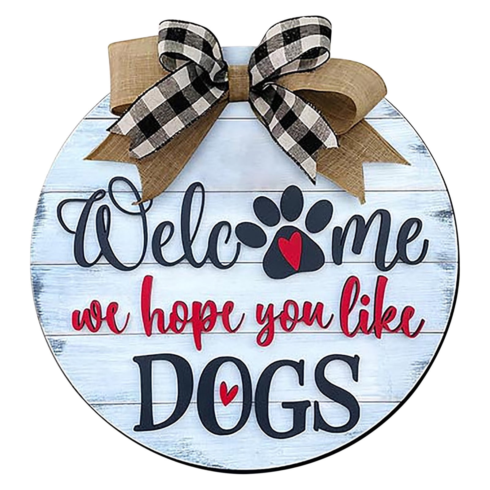 XMMSWDLA Party Decorations Home Decoration Door Wall Decoration Wooden ...