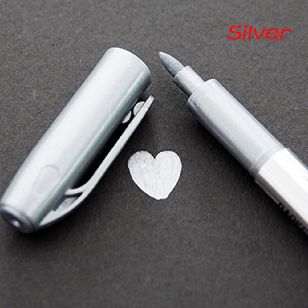 XMMSWDLA Permanent Markers Silver Pen Marker Pens Gold And Permanent ...