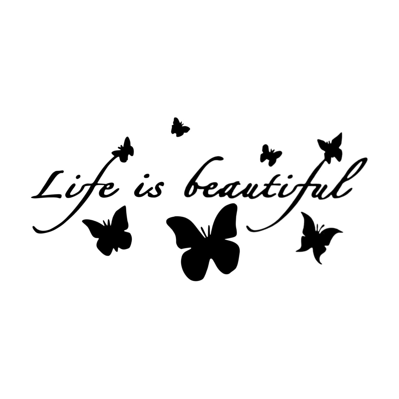 XMMSWDLA Rearview Mirror Decal, Inspirational Car Decals, Vinyl Self ...