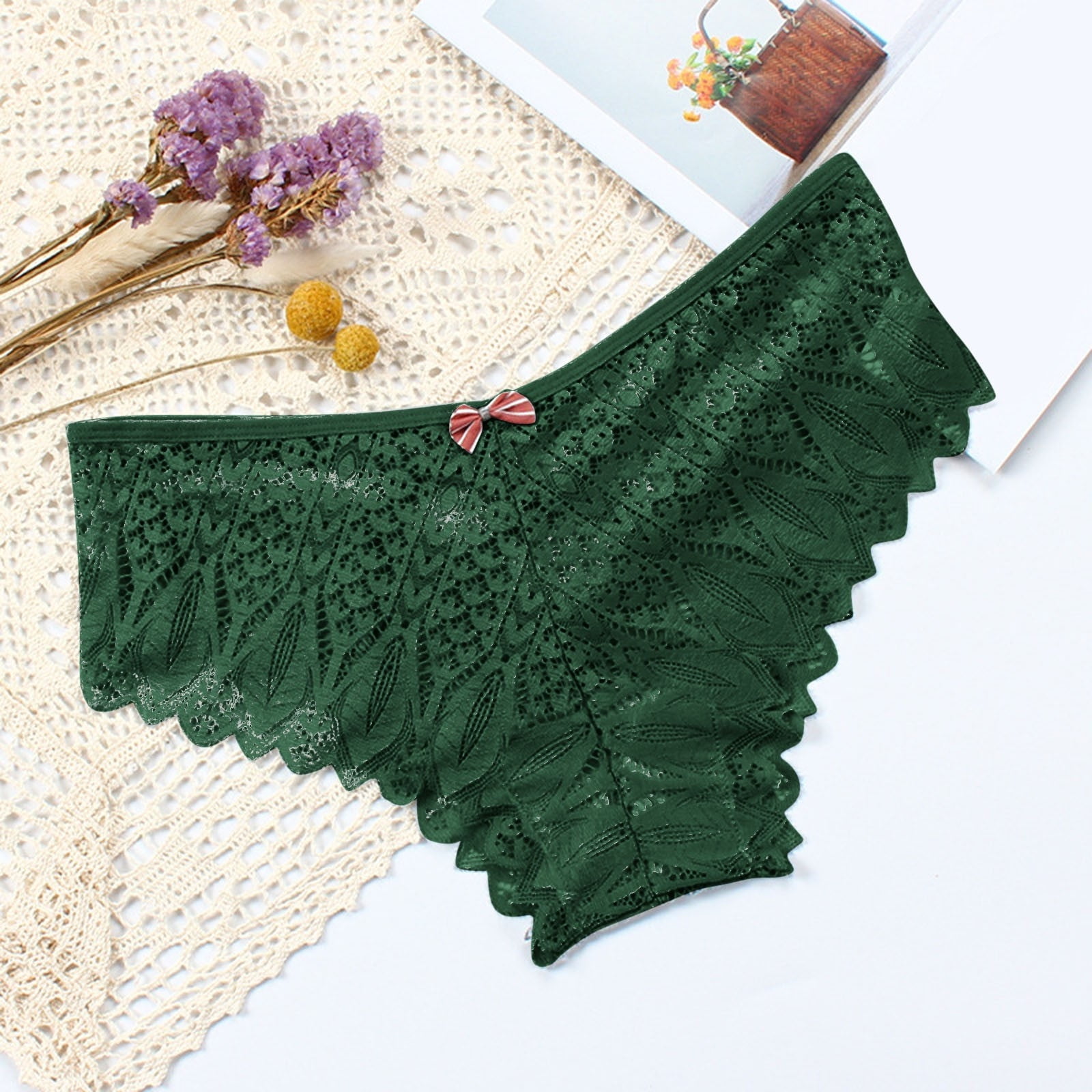 XMMSWDLA Sexy V-Back Criss Cross Panties Ladies Strap Sexy Lace Panties ...