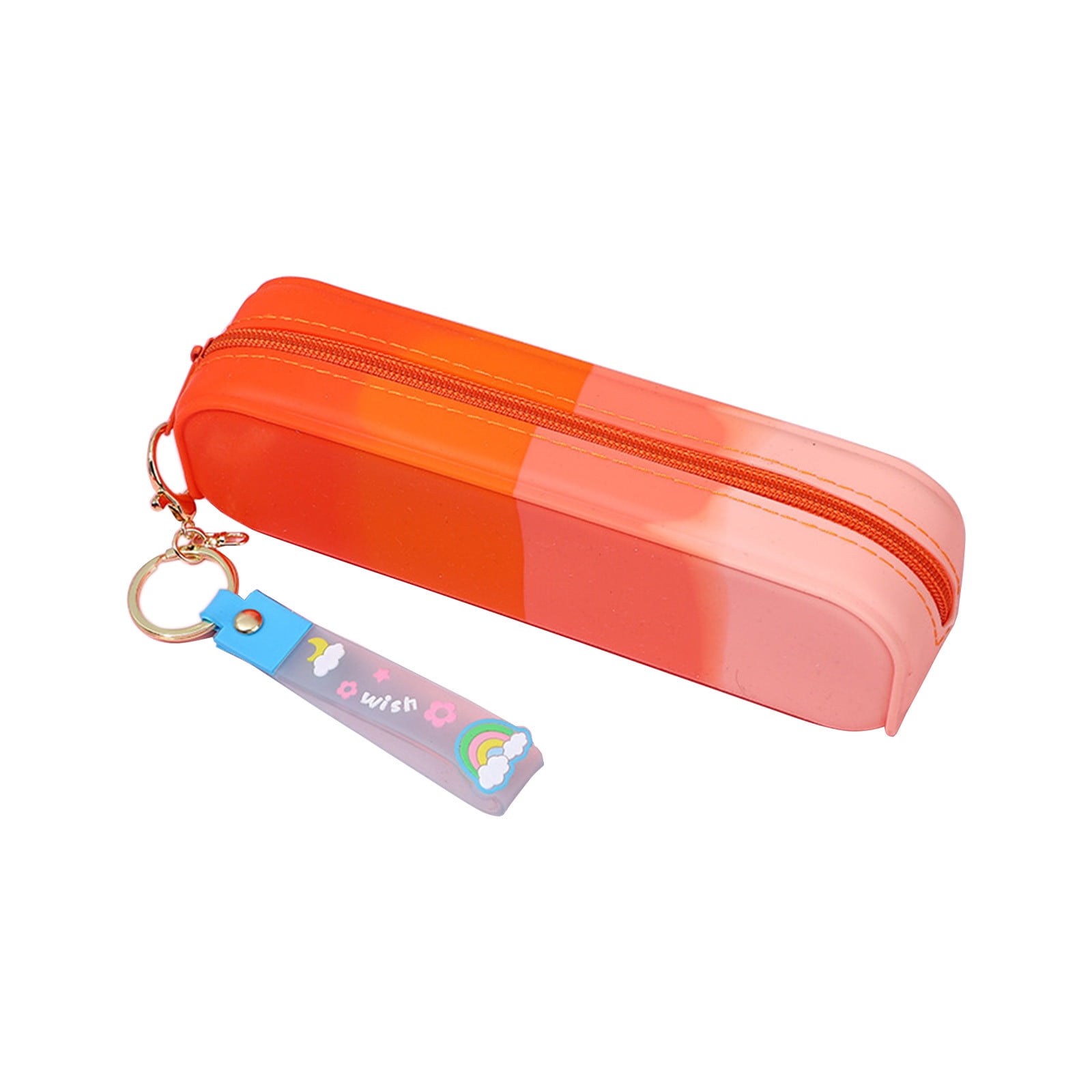 XMMSWDLA Silicone Pencil Case, Color Pencil Pouch, Pencil Case Small ...