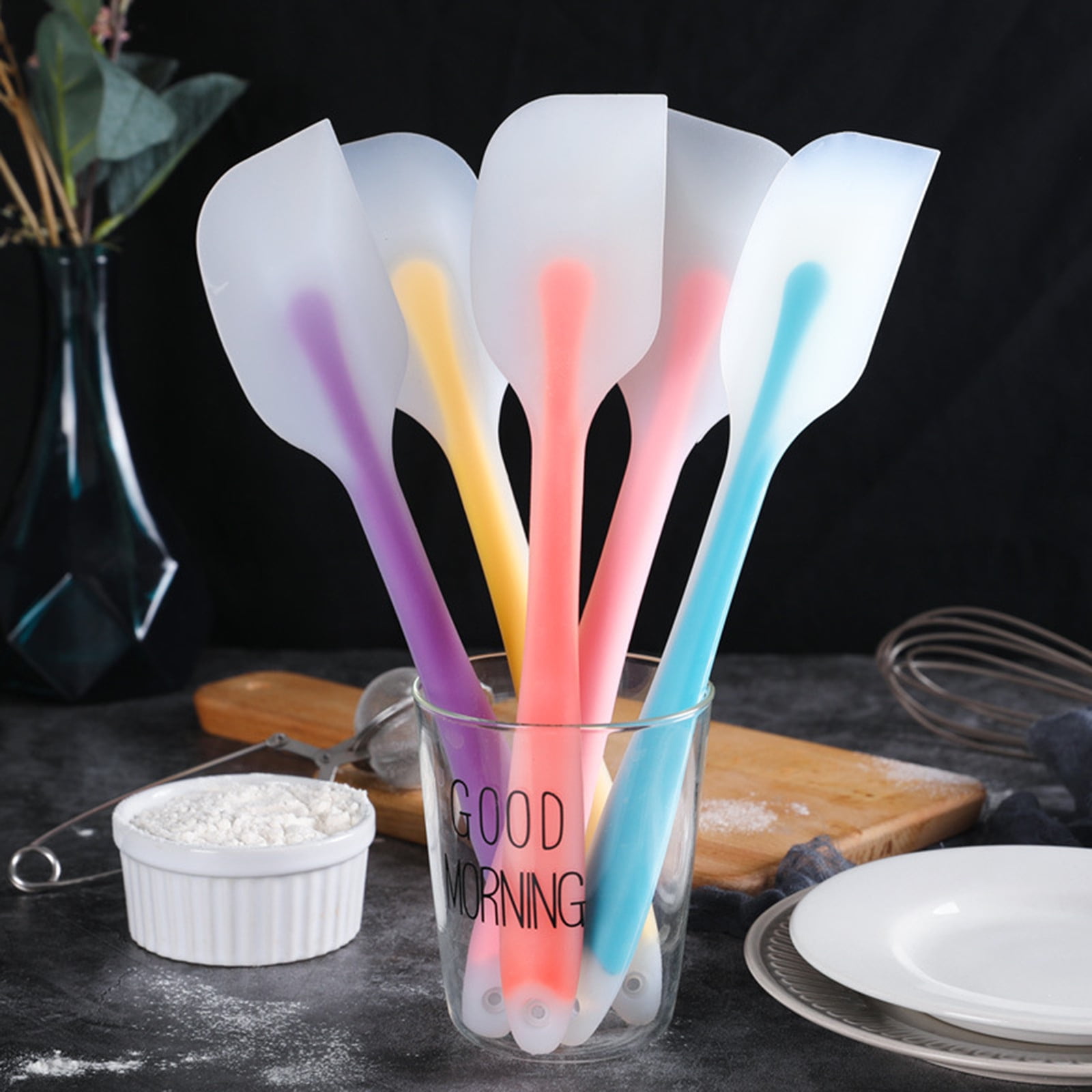 Silicone Translucent Cream Spatula Cake Spatula Butter Mixing Spatula ...