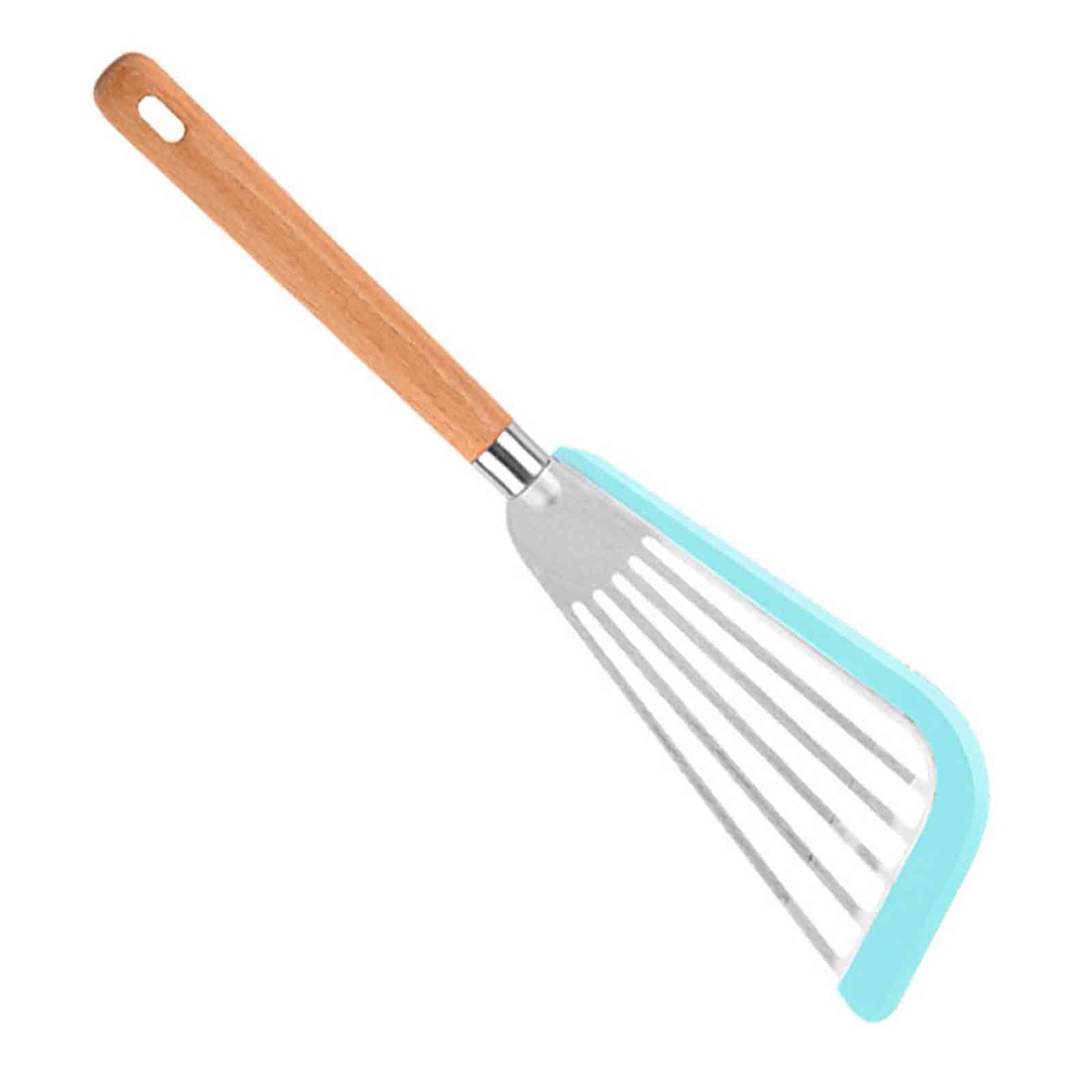 XMMSWDLA Slotted Spatula Flexible Stainless Steel Spatula with Silicone ...