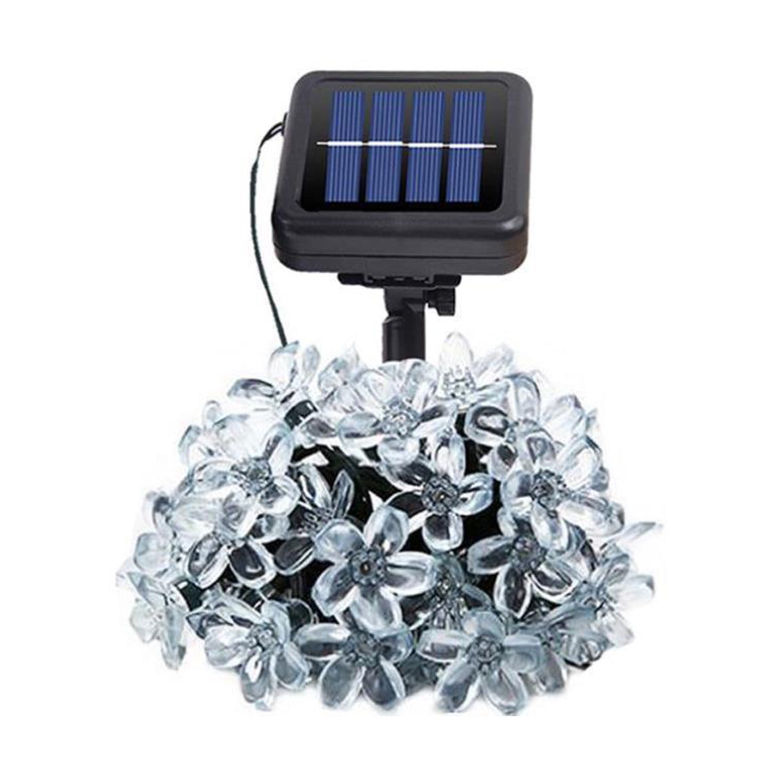 XMMSWDLA Solar Flower String Lights,20 LED Solar Fairy Light Outdoor ...