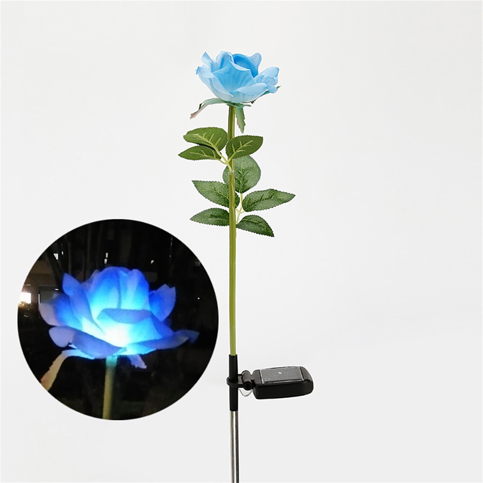 XMMSWDLA Solar Rose Flower Lights Garden Decorations Outdoor Waterproof ...