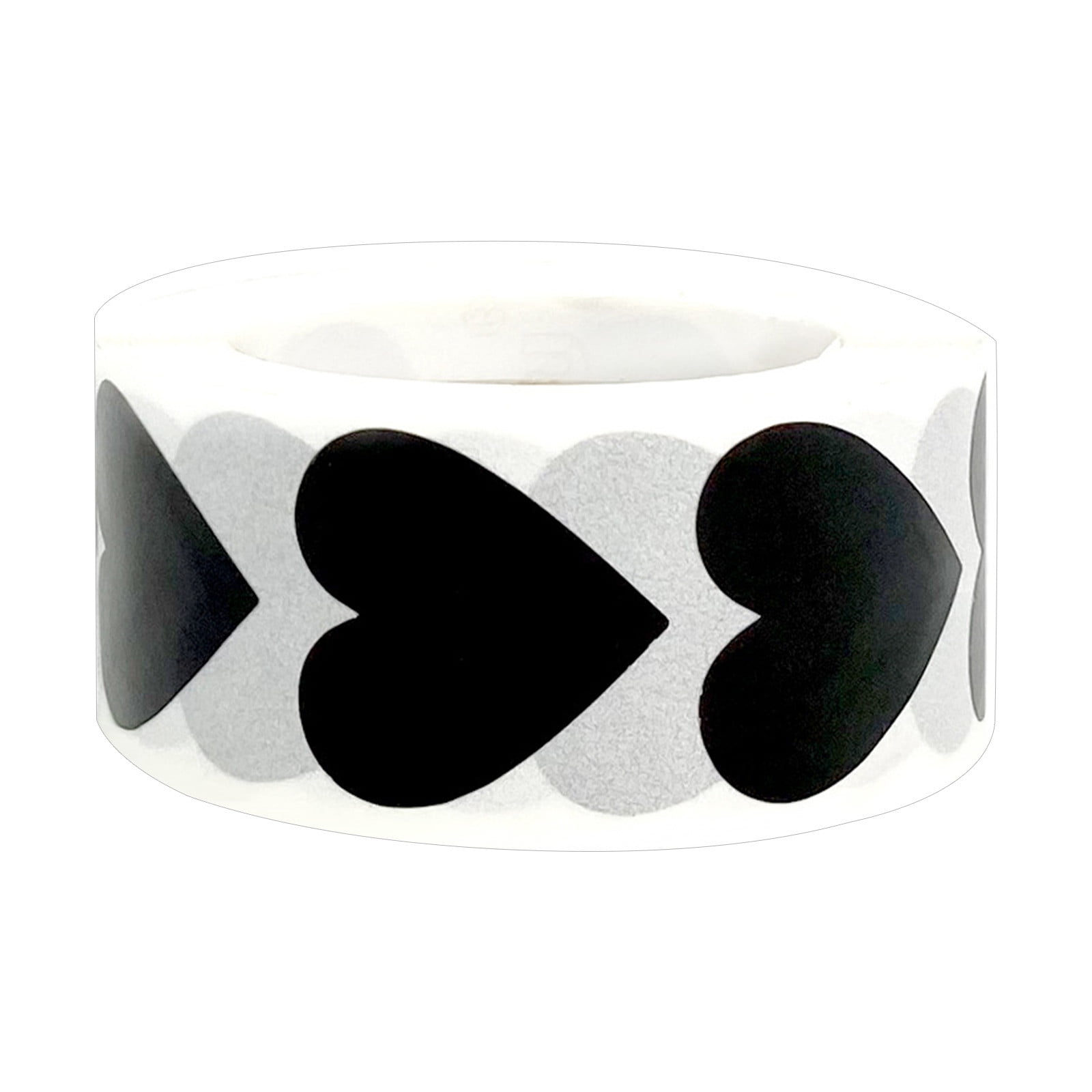 XMMSWDLA Sticker Paper Blank Love Stickers, Self-Adhesive Roll, Heart ...
