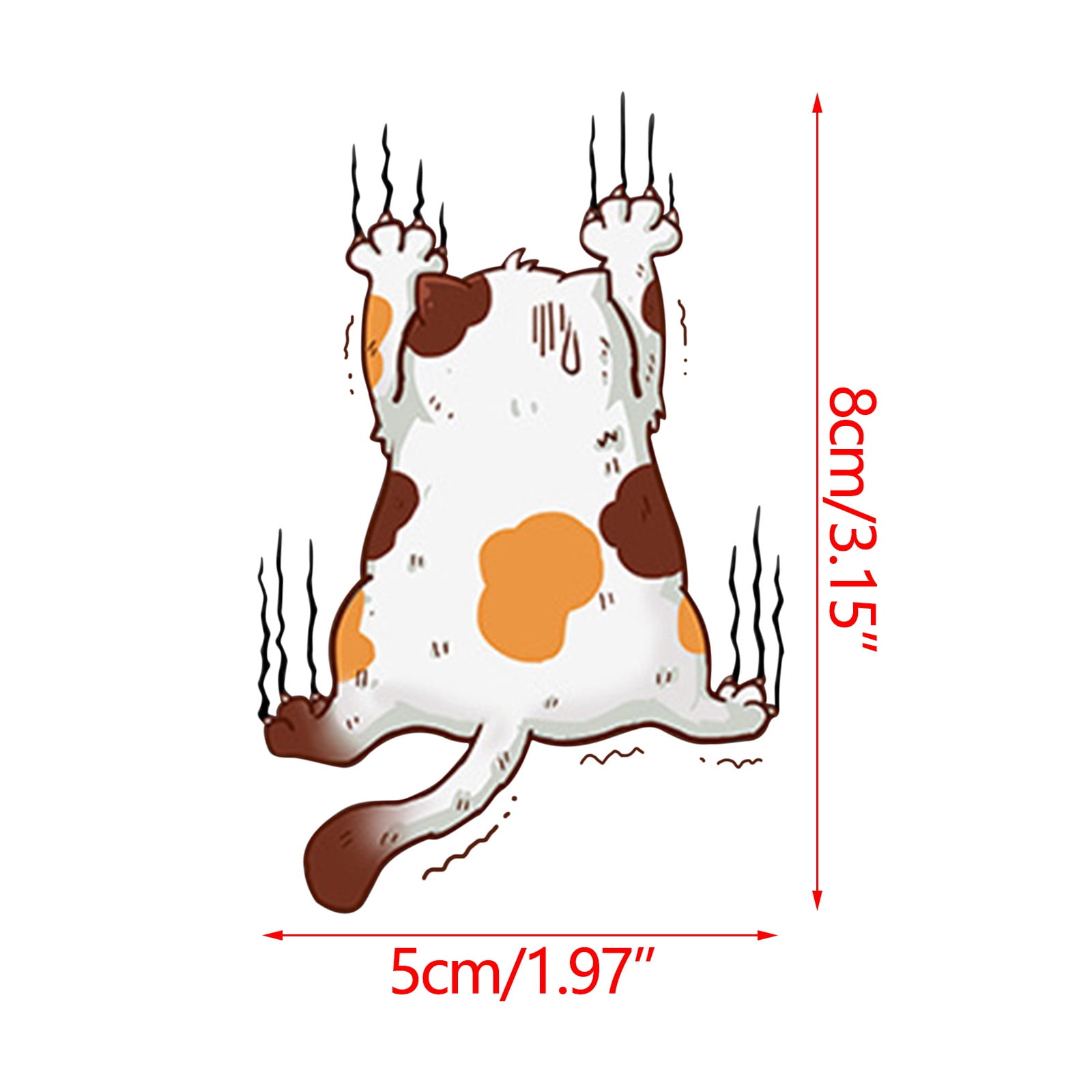 XMMSWDLA Stickers Aesthetic Personality Funny Scratch Cats Cartoon ...