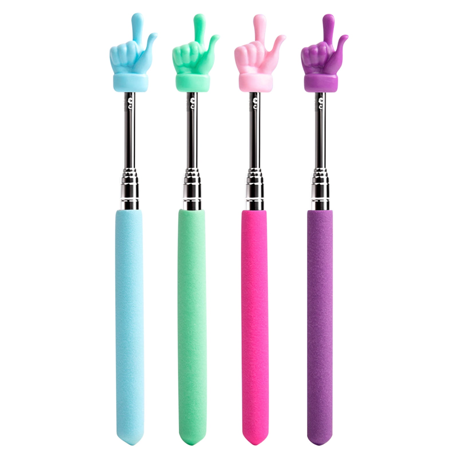 XMMSWDLA Telescopic Teachers Pointer, Extendable Hand Pointer Finger ...