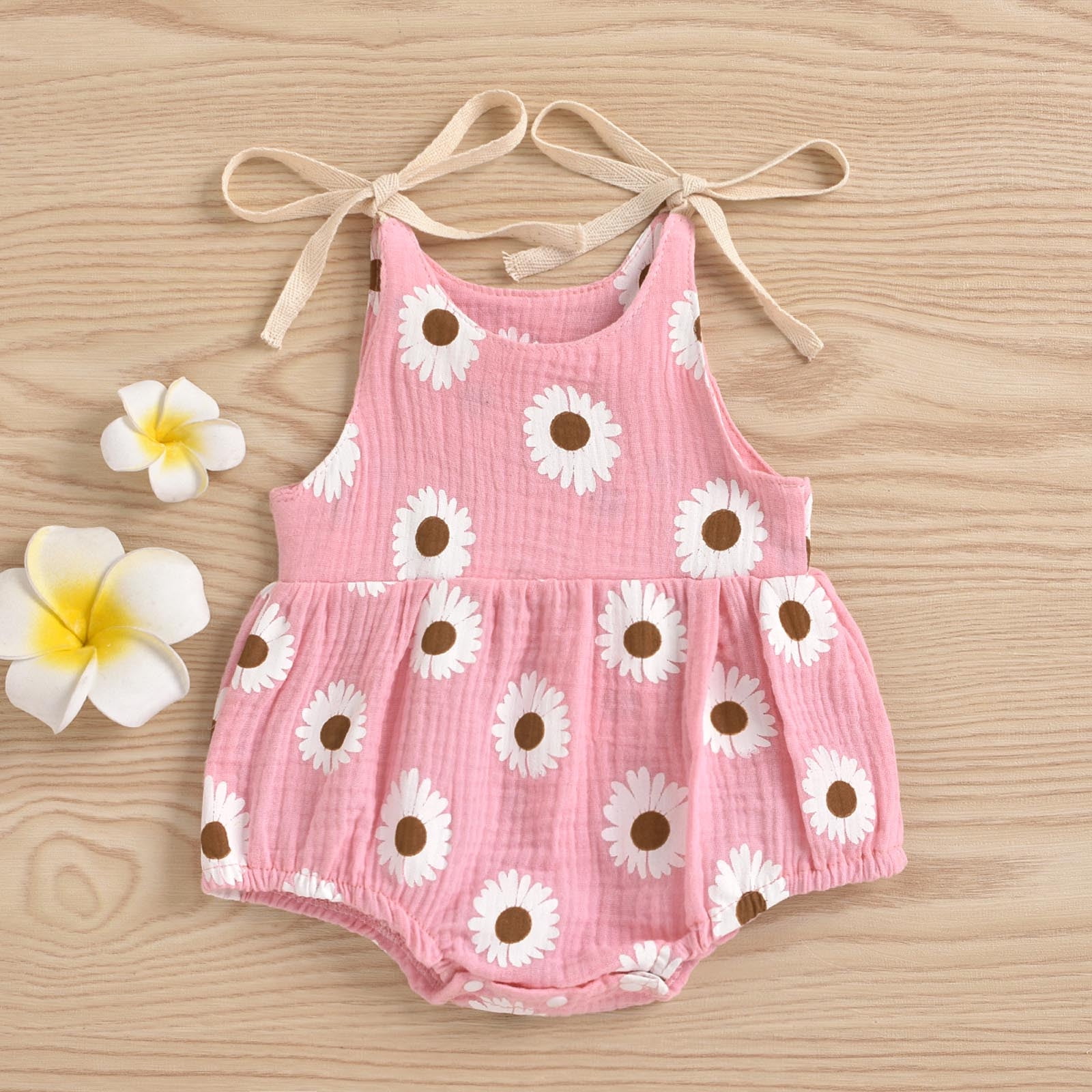 XMMSWDLA Toddler Girl Clothes Summer Baby Girls Daisy Straps Sleeveless ...