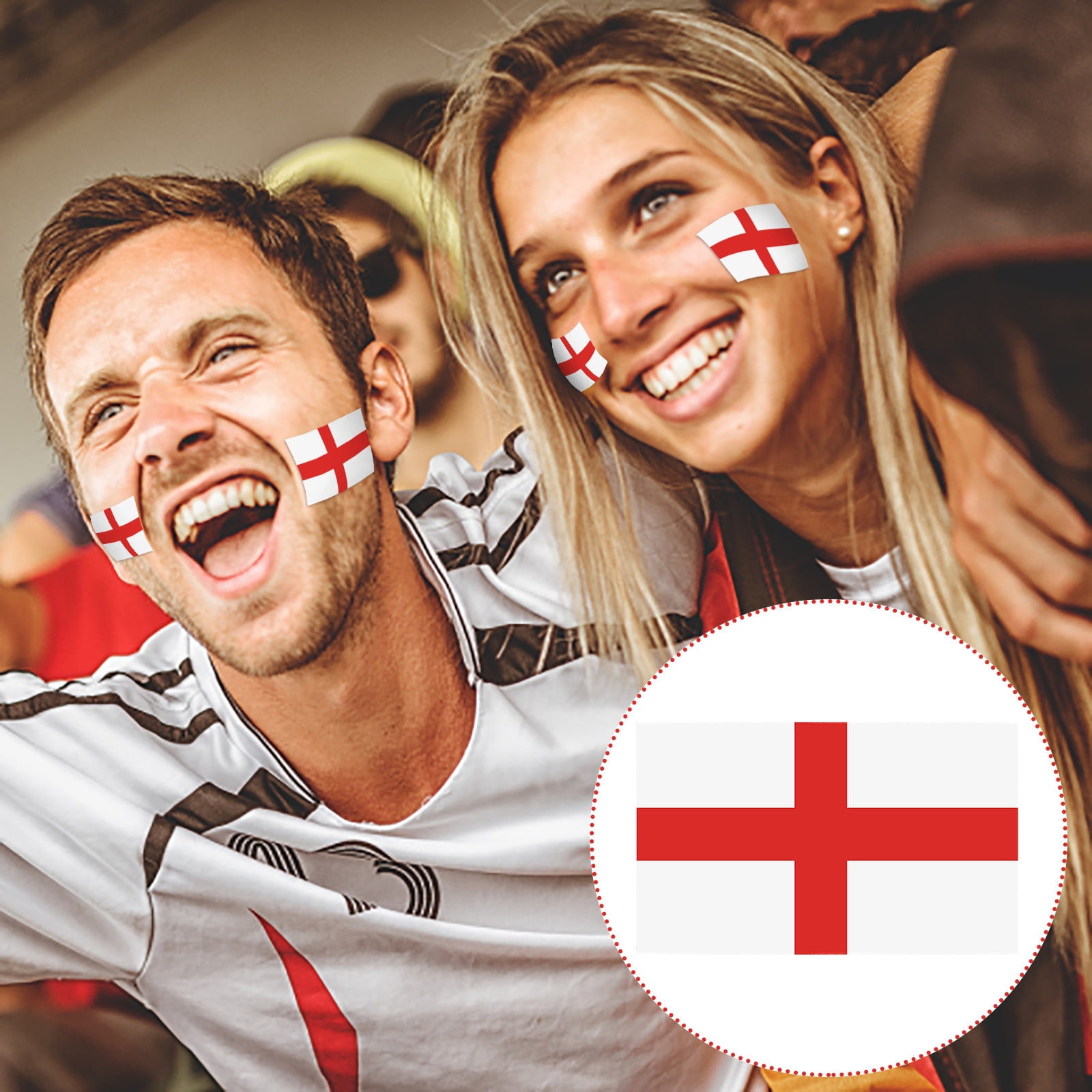 XMMSWDLA Wall Decor 30 /40tattoos, England Flag Temporary Face Sticker ...