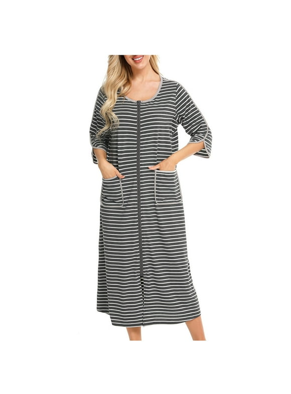 Zipper Robes Women