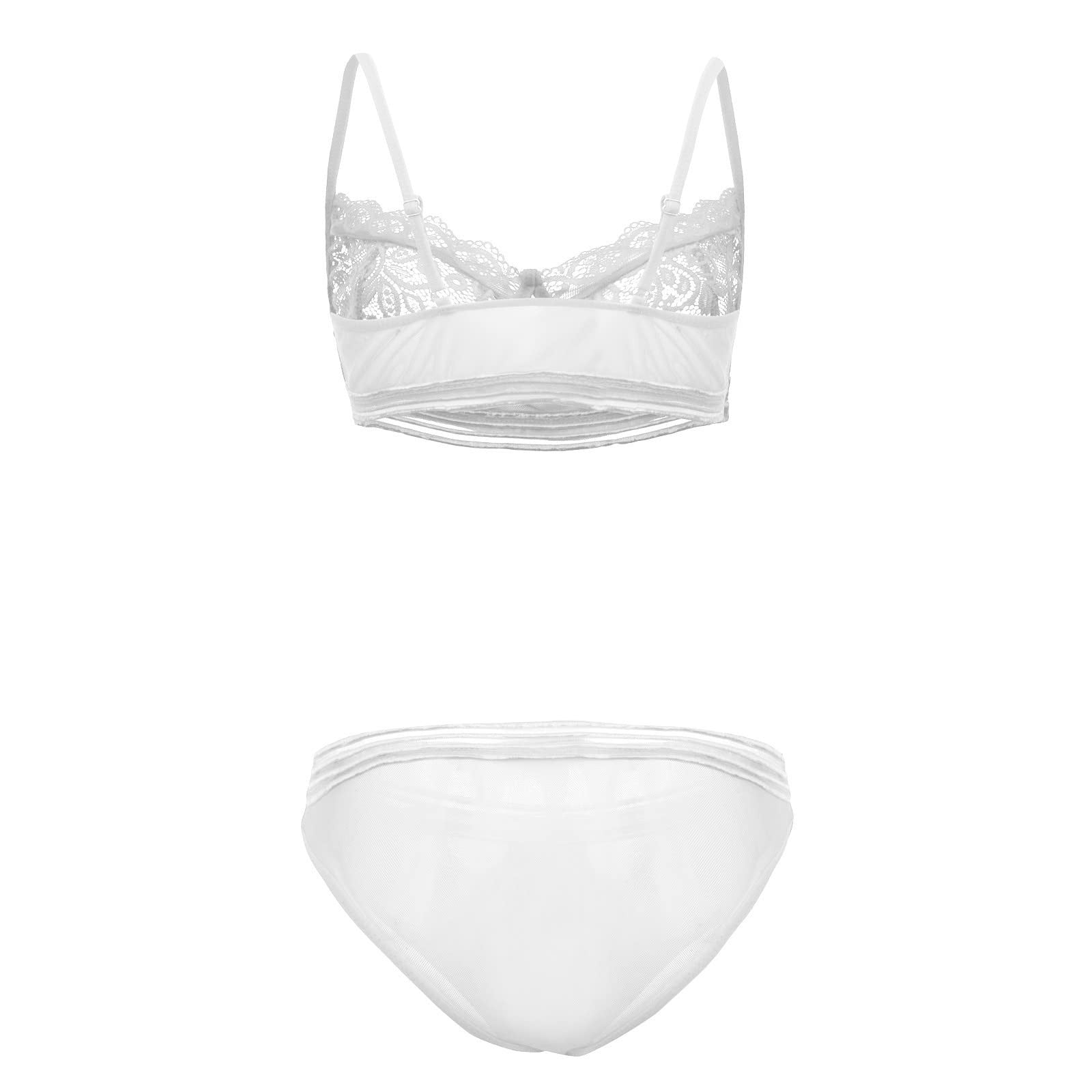 XMMSWDLA Women 's Full Coverage Unlined Underwire, Lace & Mesh , Plus ...