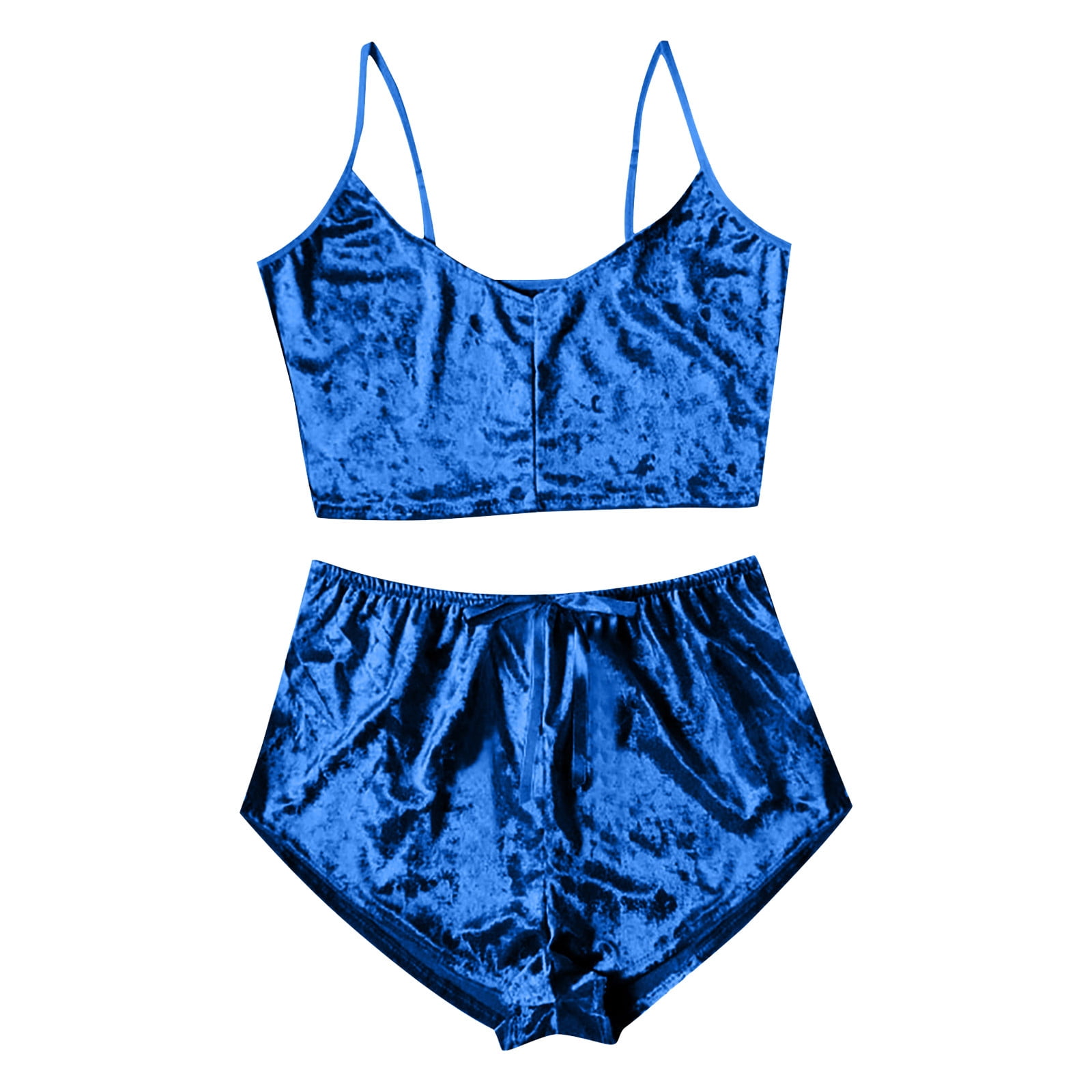 XMMSWDLA Women 's Lace Sleepwear Set Satin Cami Pajama Set Lingerie ...