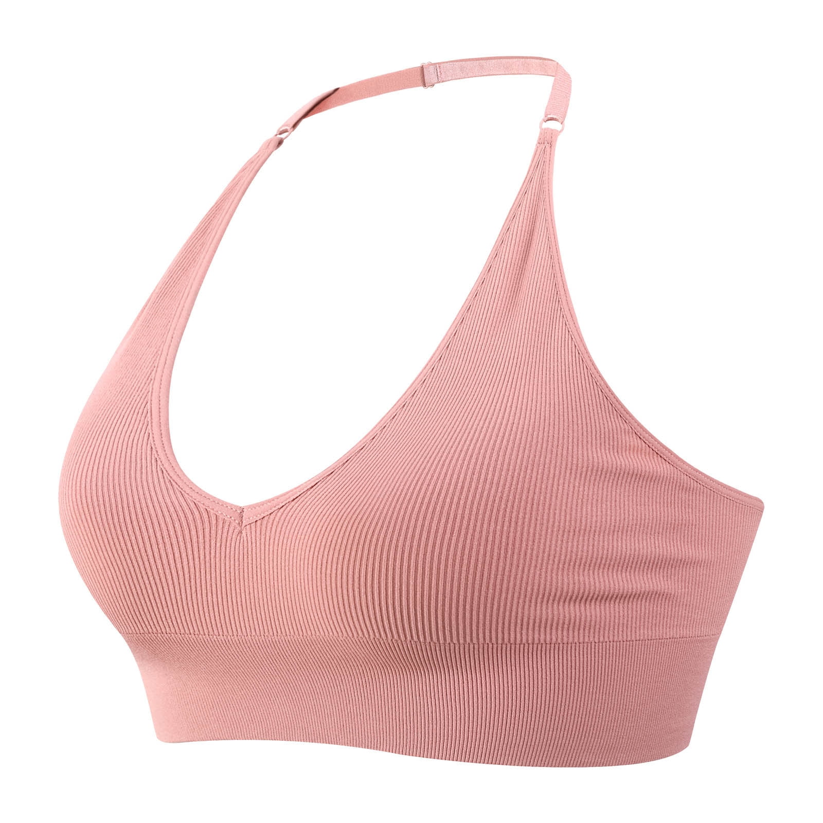 XMMSWDLA Women's Sports Bra, Moderate Support, Seamless Sports Bra for ...