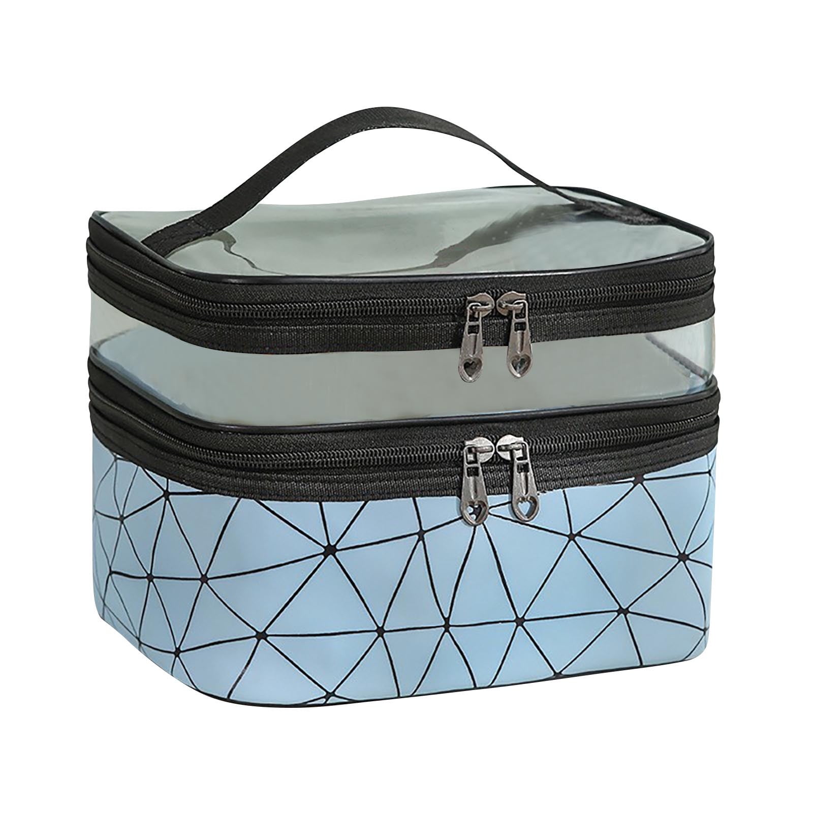 XMMSWDLA Zippered Tote Bag, Portable Bathroom Travel Bag In Waterproof ...