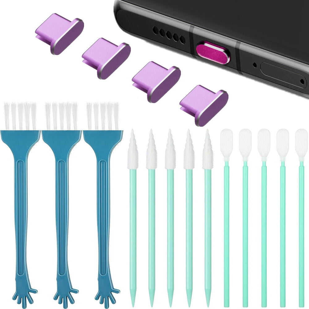 XMNZMH 17 Pieces Cell iPhone Cleaning Kit Type-C Charging Port and ...