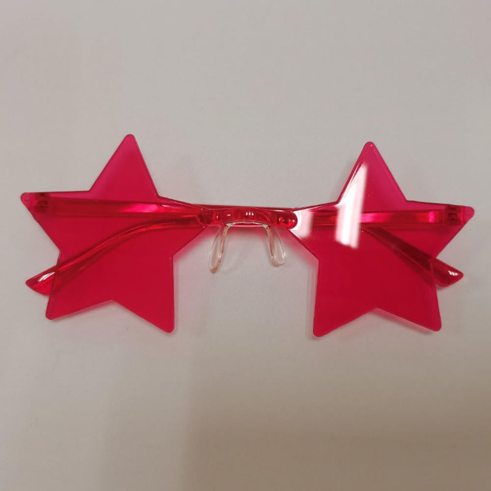 Xmnzmh Thin Slice Star Sunglasses Ocean Color Frameless Personality Dazzle Ball Sunglasses Candy