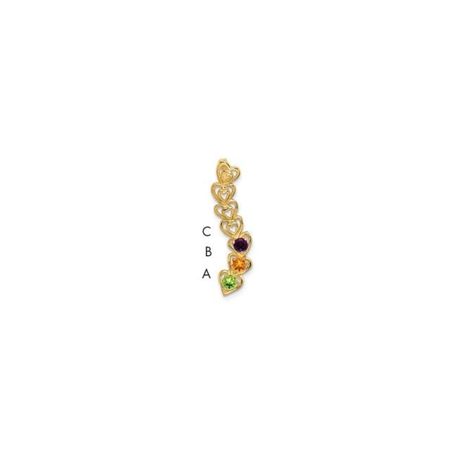 XMP54-3 14K 3 Stone Family Pendant Mounting - Walmart.com