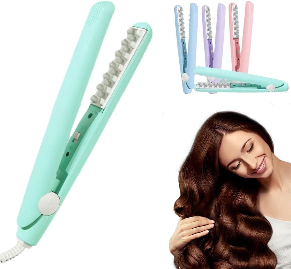 XMS Mini Dual Purpose Curling Iron, 2025 New Portable Mini Wave Hair ...