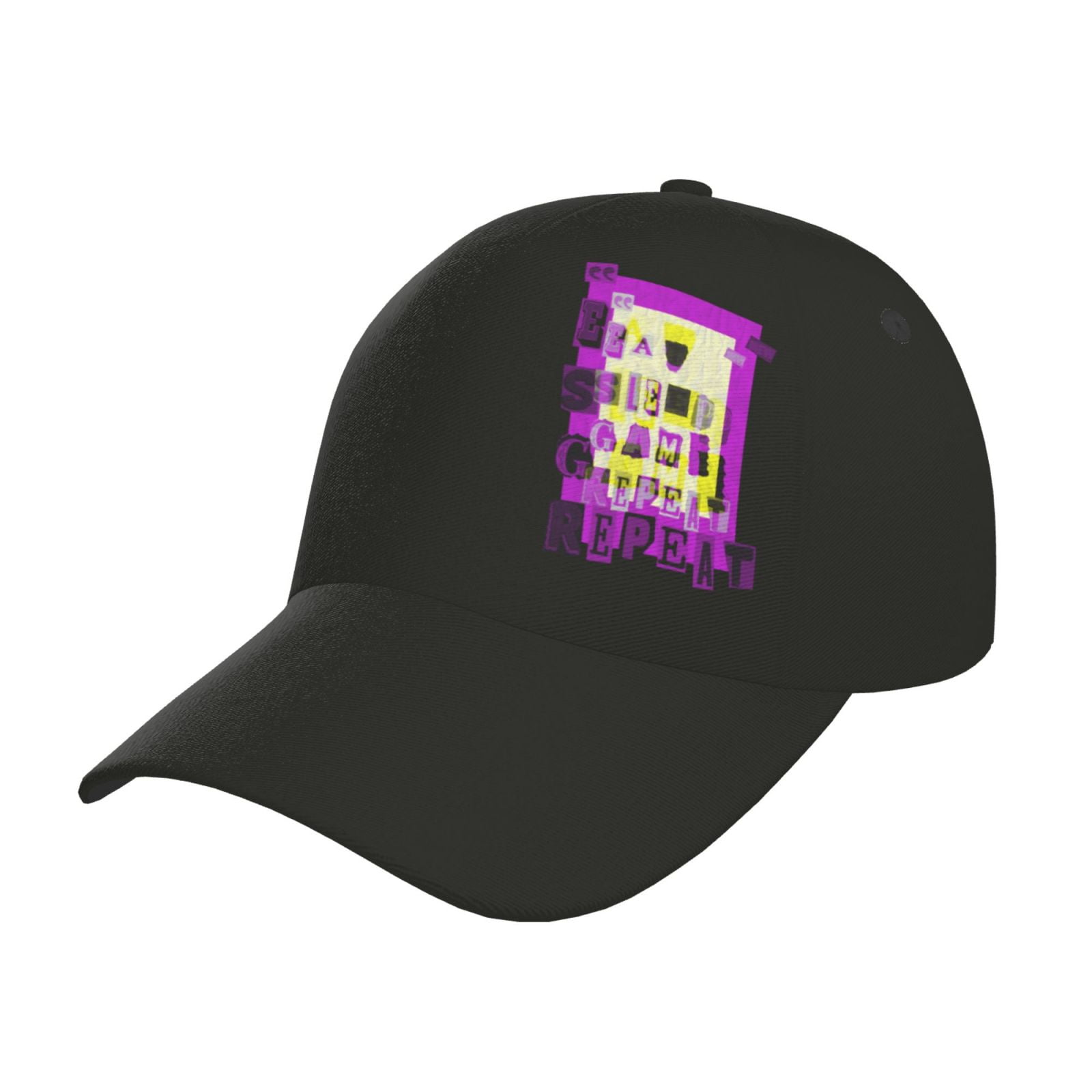 XMXT Baseball Cap, Eat Sleep Game Motto Print Purple Sun Hats for Men, One Size Purple - Walmart.com