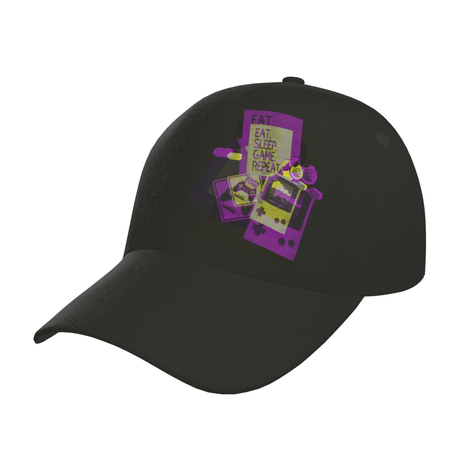 XMXT Baseball Cap, Game Slogan Icon Print Sun Hats for Men, One Size ...