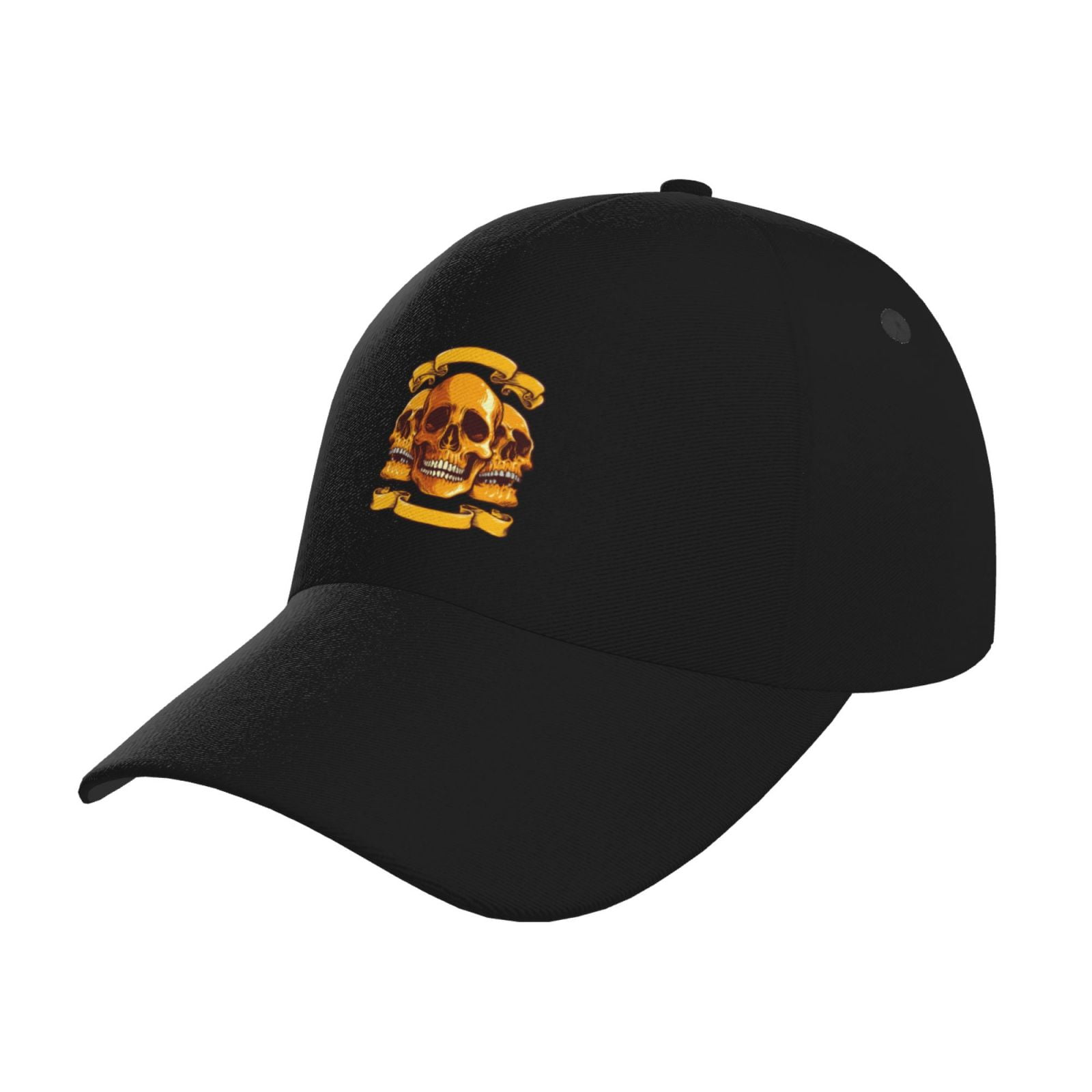XMXT Baseball Cap, Gold Skeleton Badge Sun Hats for Men, One Size ...