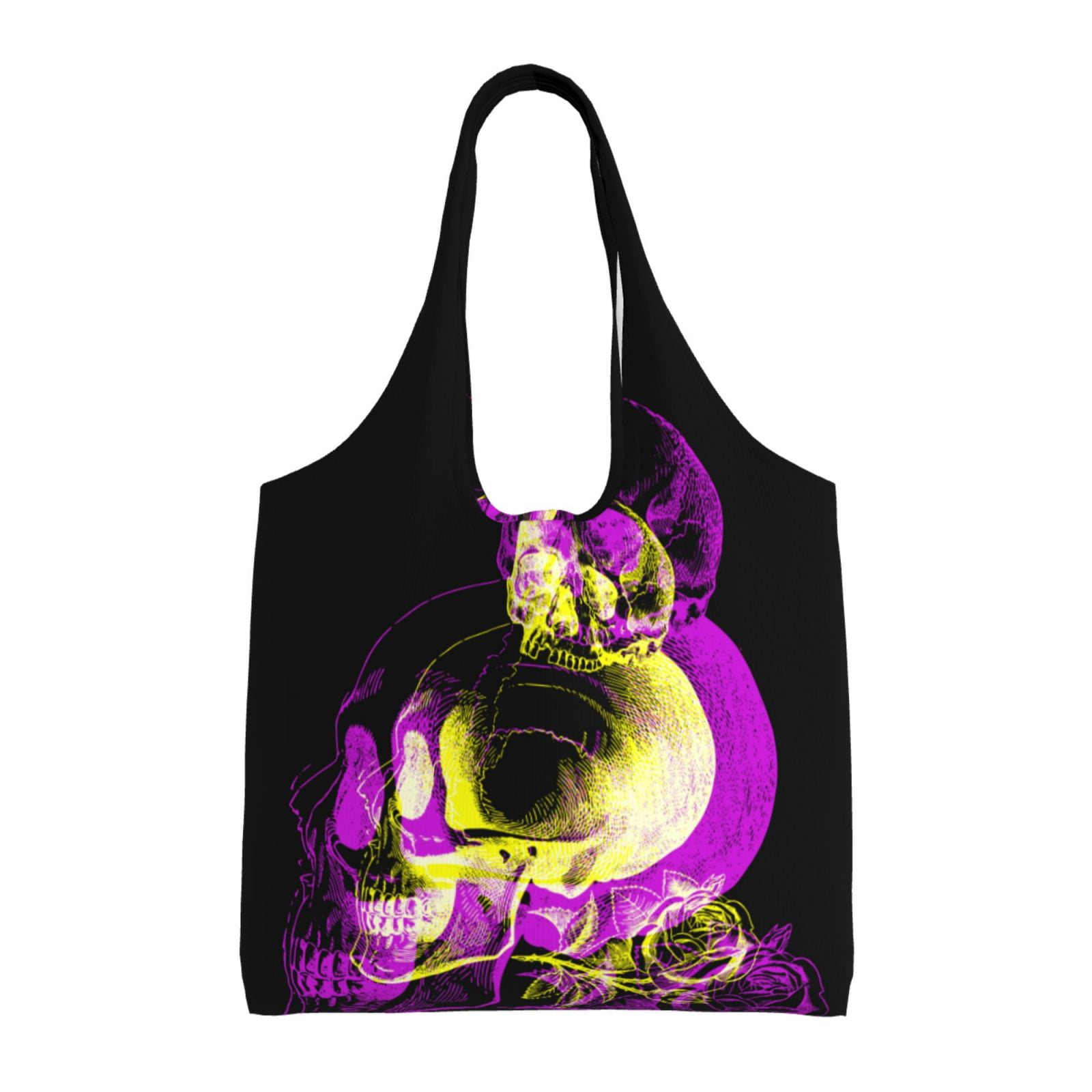 XMXT Canvas Tote Bag, Call Skeleton Print Large Handbag for Women ...