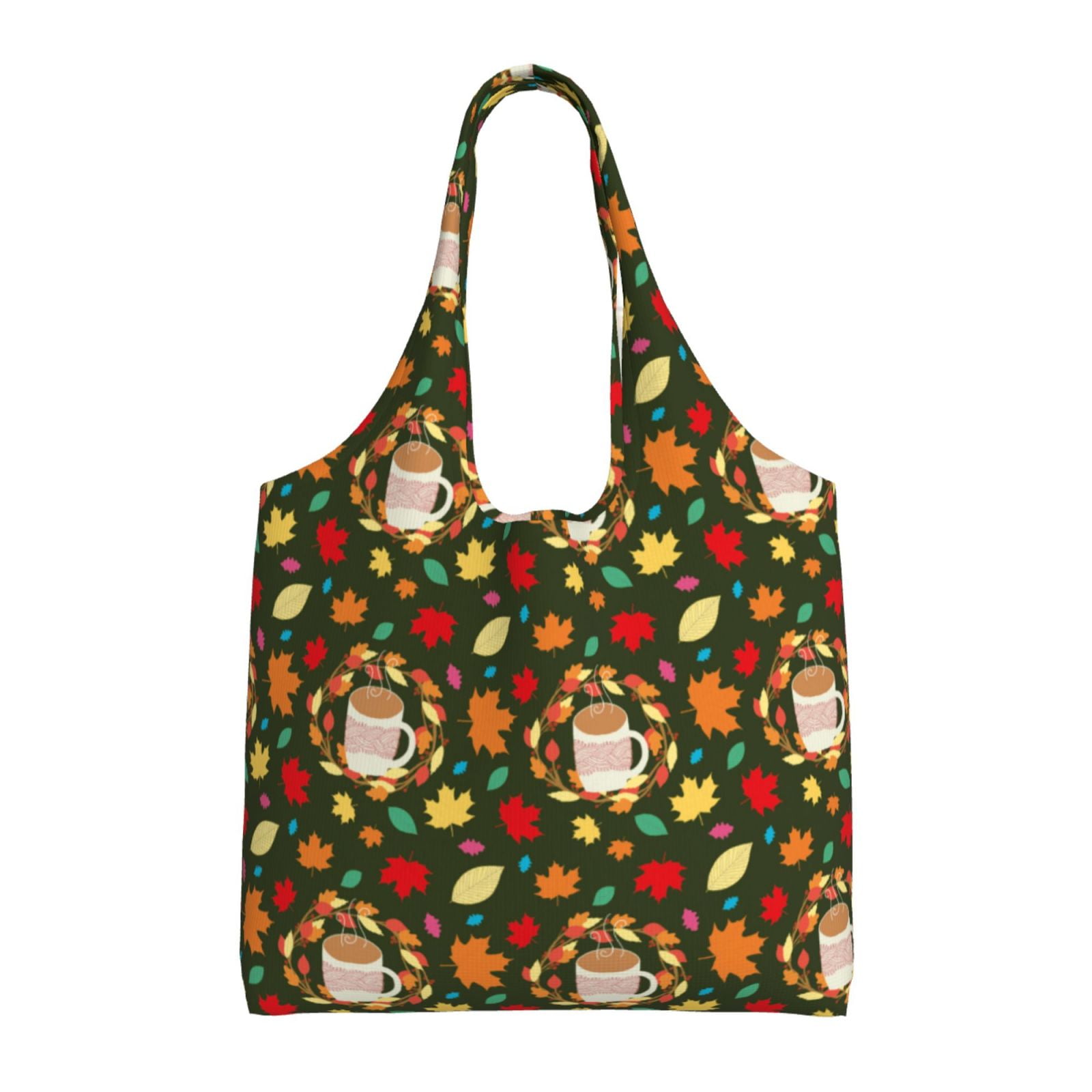 XMXT Canvas Tote Bag for Women, Cartoon Coffee Maple Large Reusable ...