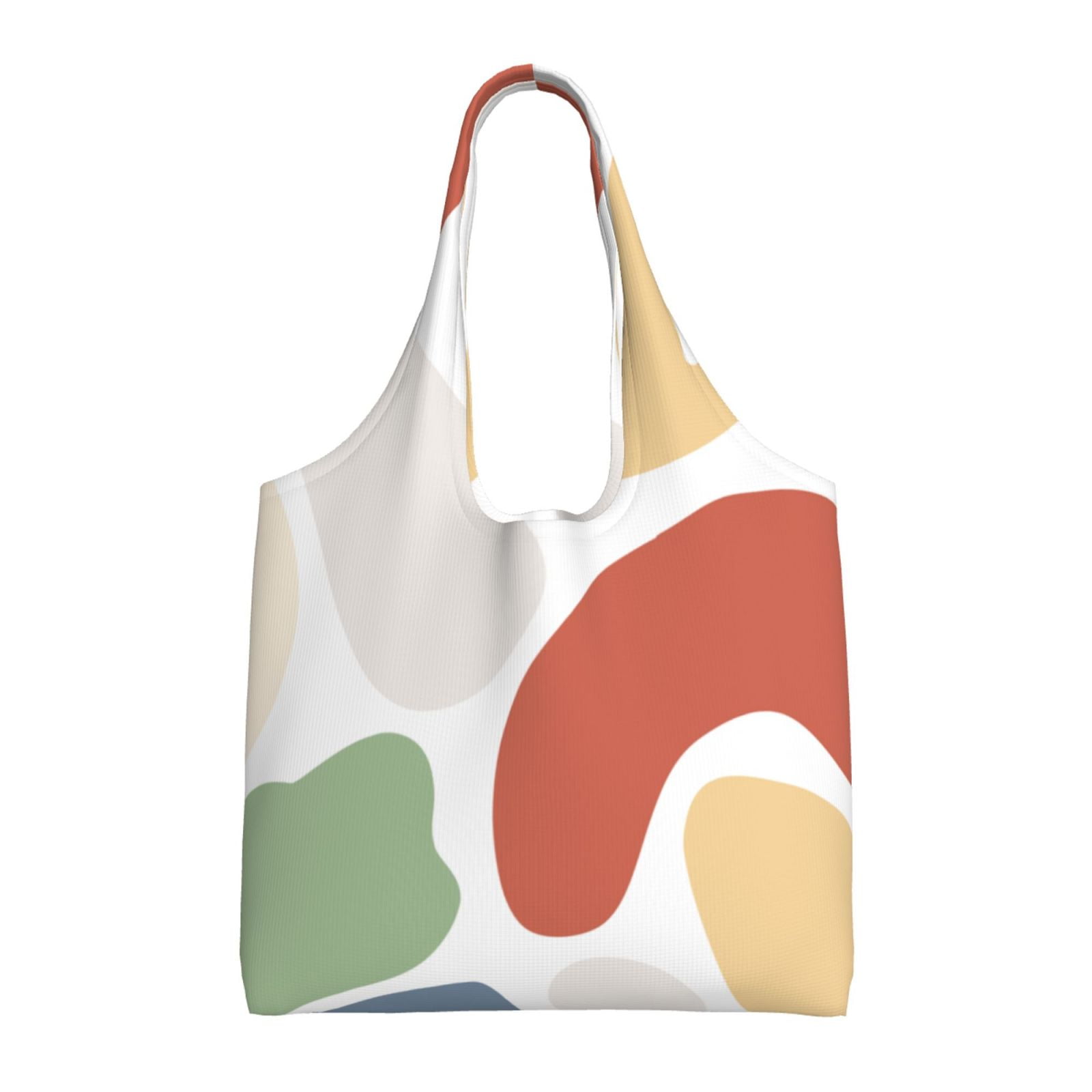 XMXT Canvas Tote Bag for Women, Colorful Abstract Background Large ...