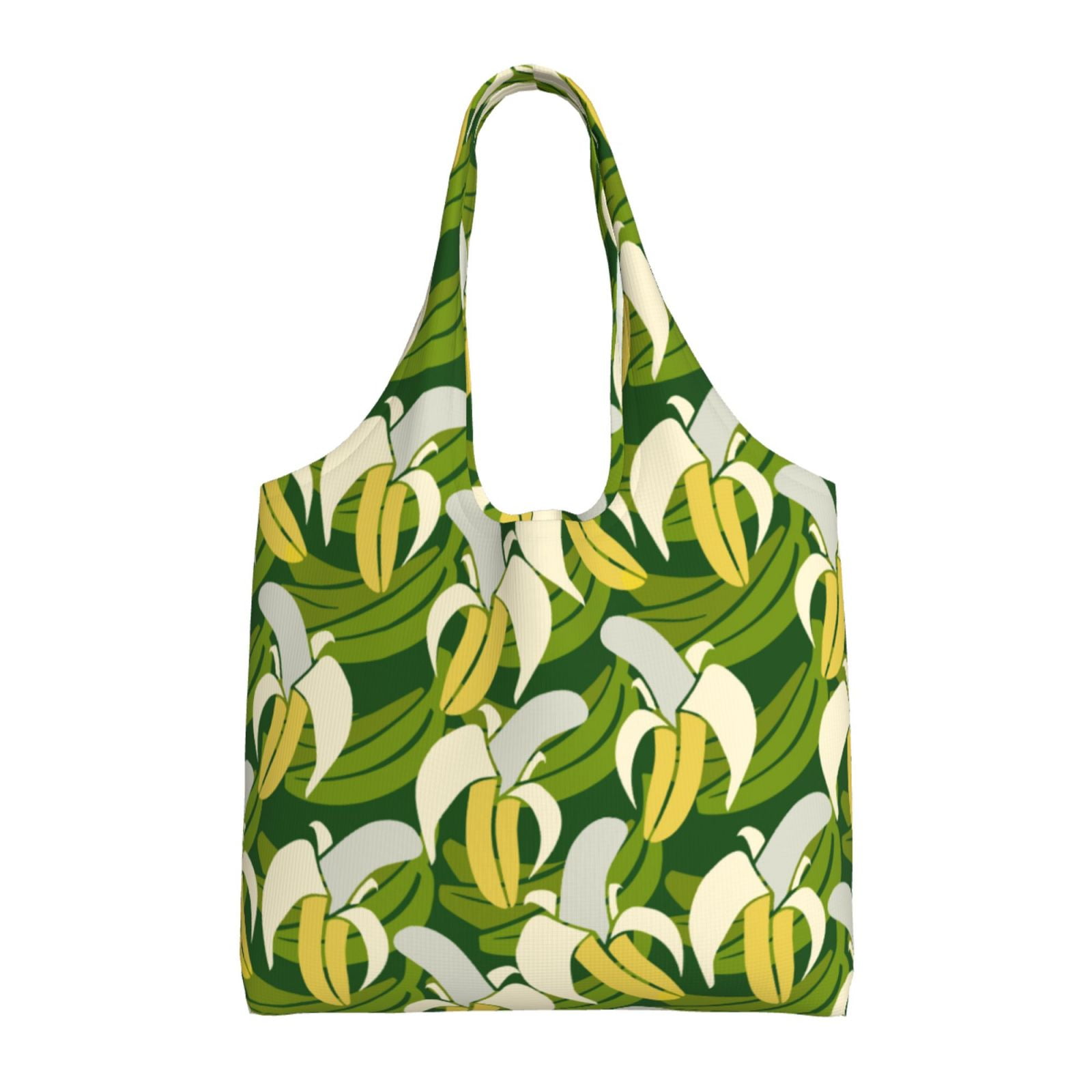 XMXT Canvas Tote Bag for Women, Colorful Cartoon Banana Large Reusable ...