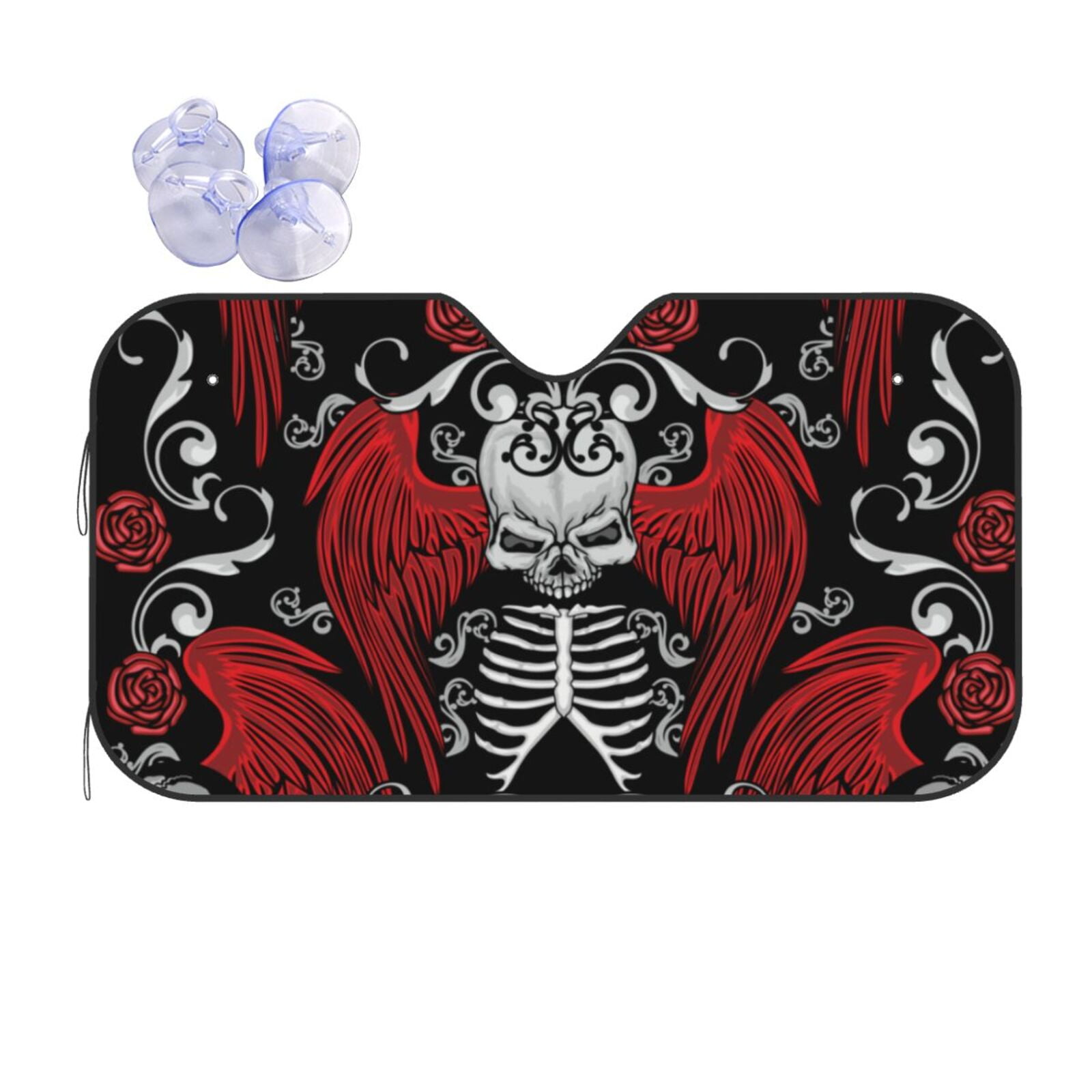 XMXT Car Sun Shade Windshield, Art Deco Skeleton Sunshade for Car ...