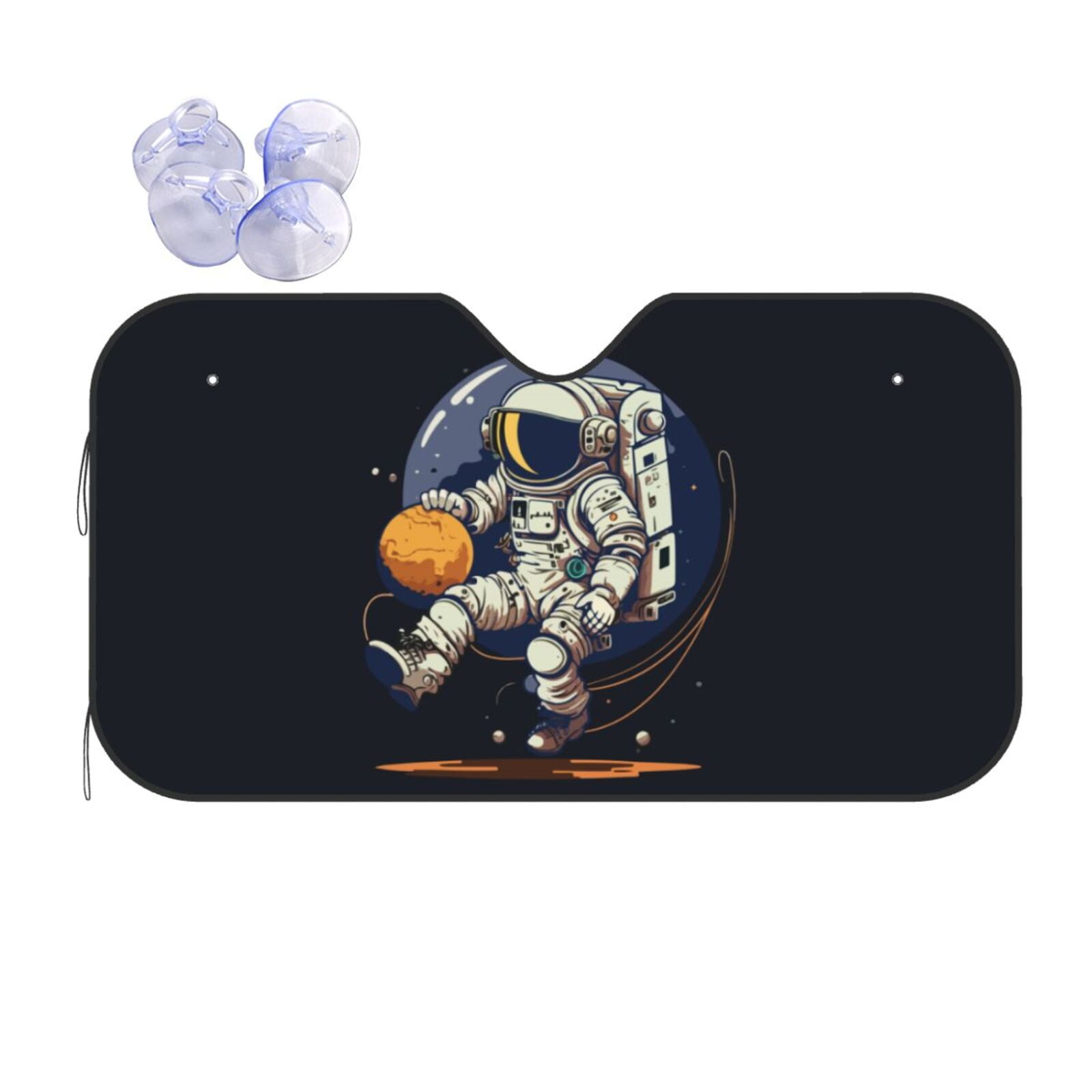 XMXT Car Sun Shade Windshield, Cartoon Floating Astronaut Sunshade for ...