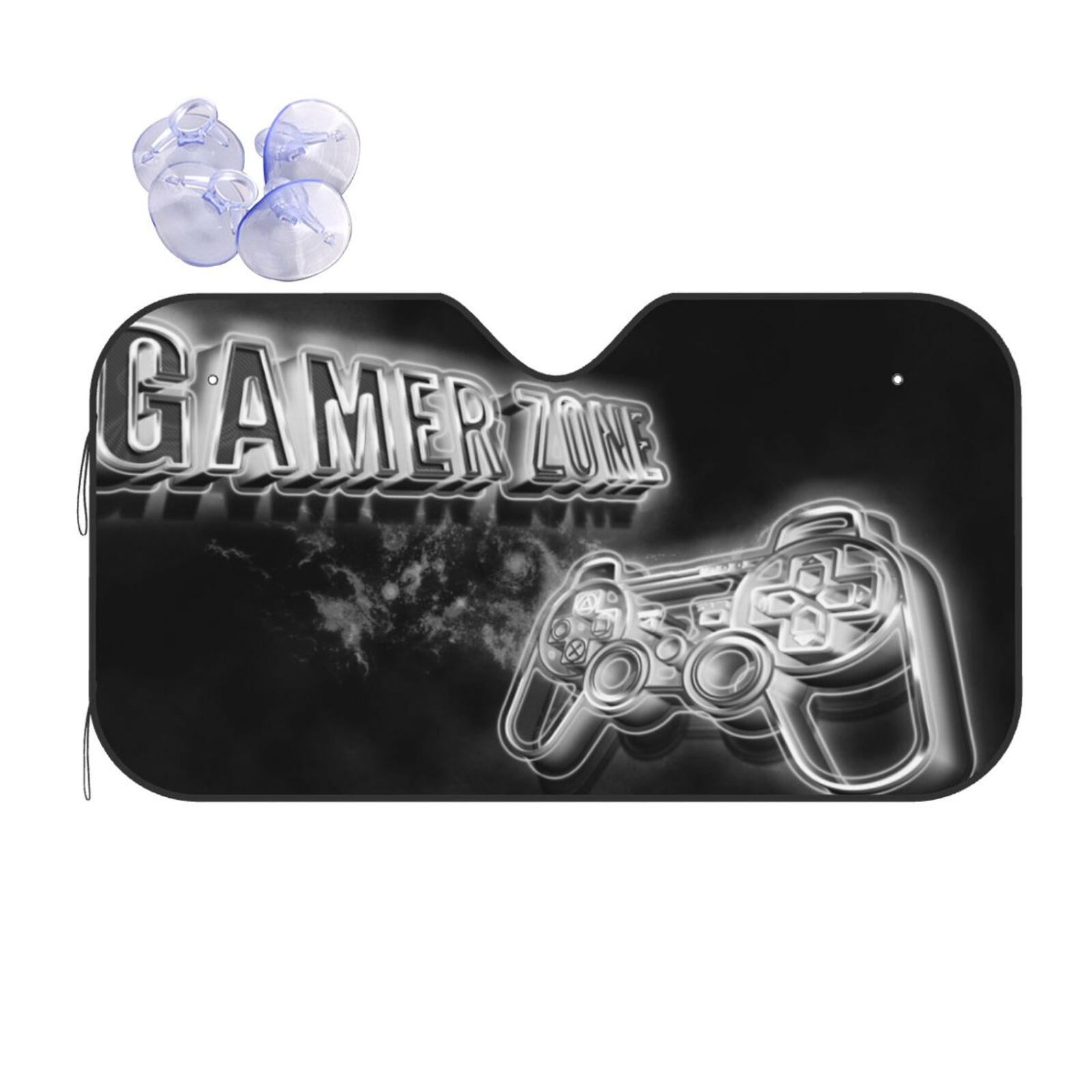 XMXT Car Sun Shade Windshield, Game Zone 3D Effect Print Sunshade for ...