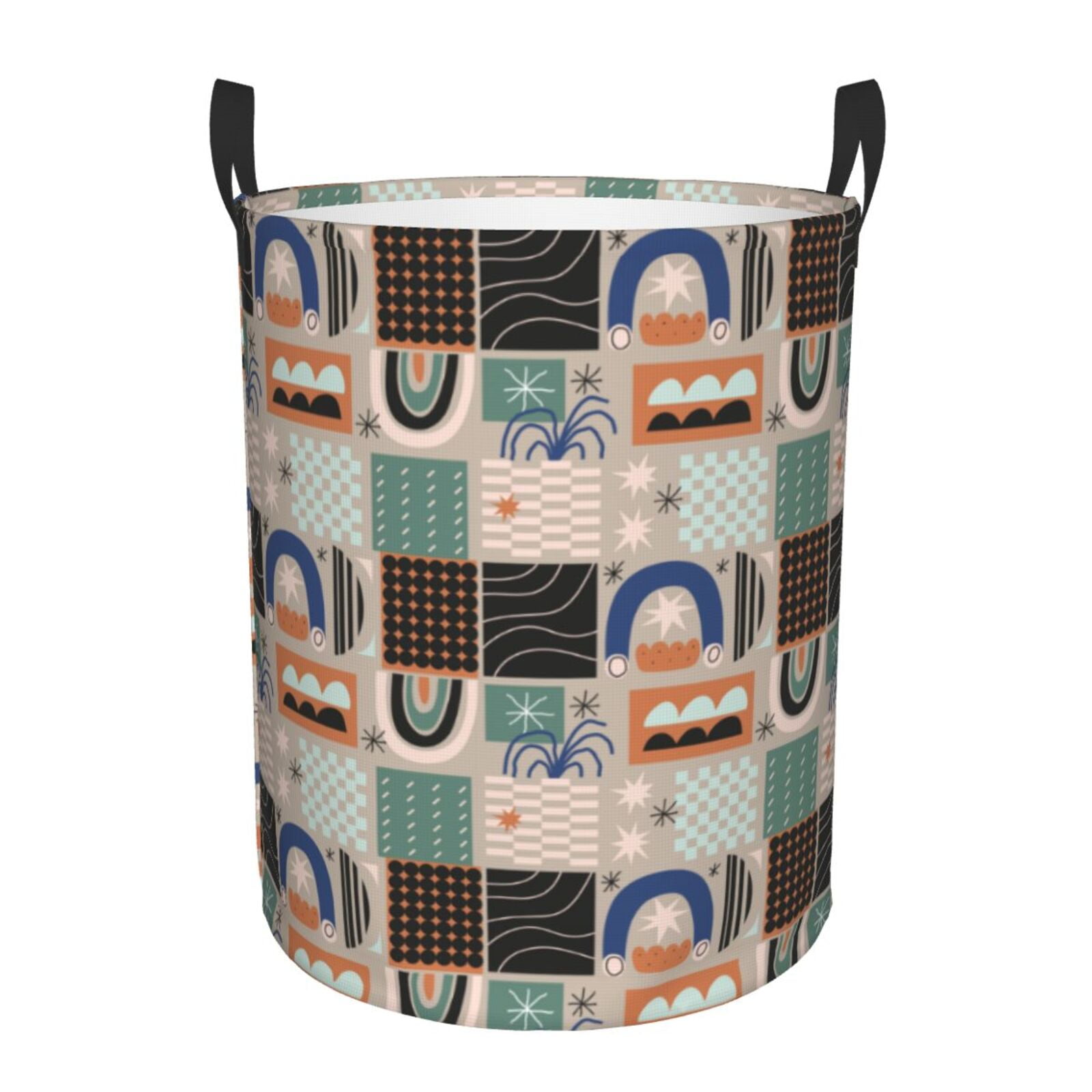 XMXT Collapsible Laundry Basket, Abstract Art Geometric Prints ...