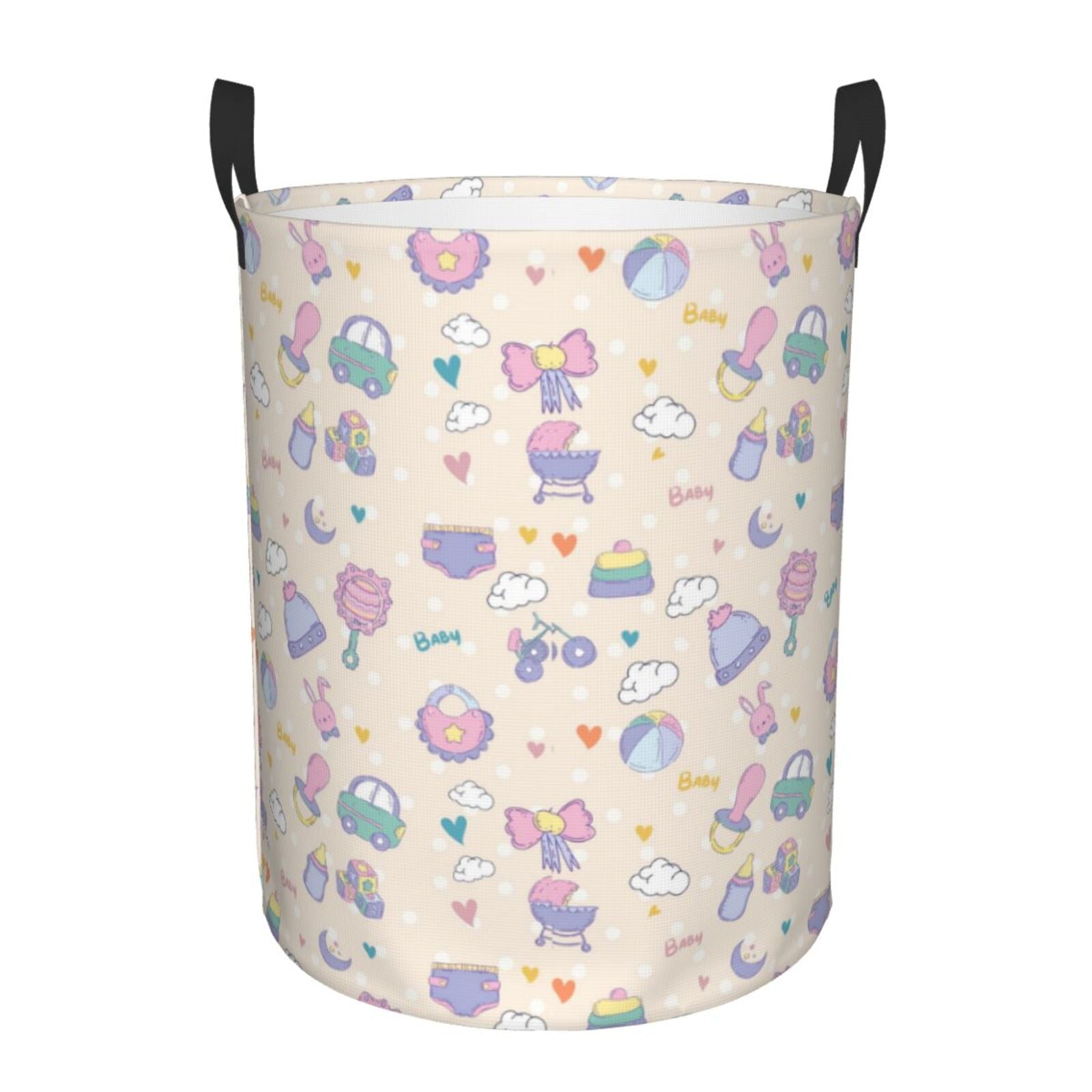 XMXT Collapsible Laundry Basket, Baby Children Cartoon Print Waterproof ...