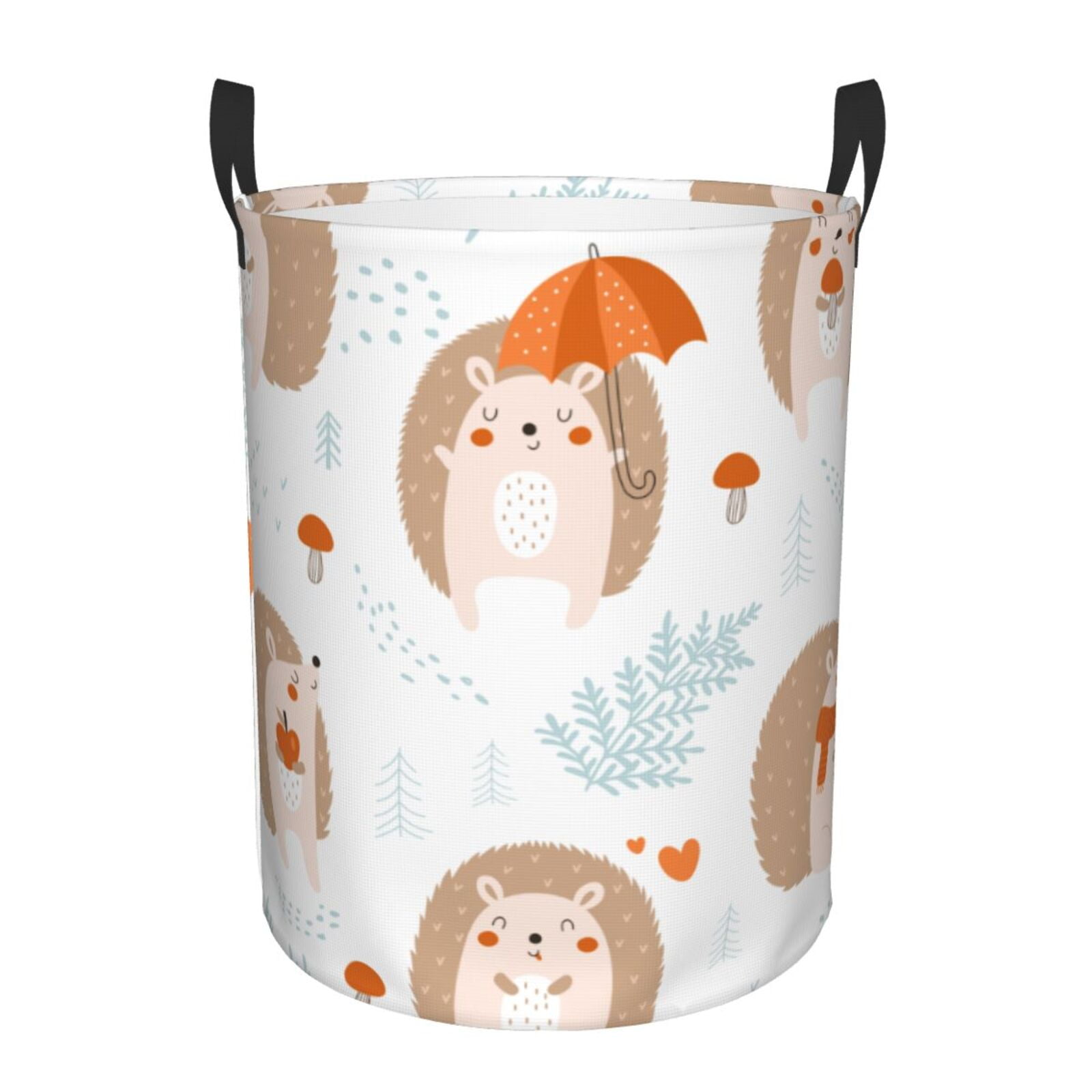 XMXT Collapsible Laundry Basket, Cartoon Hedgehog Illustration ...
