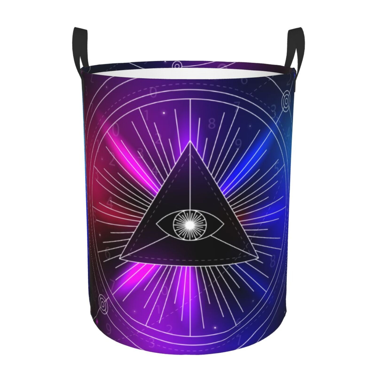 XMXT Collapsible Laundry Basket, Gradient Evil Eyes Background ...