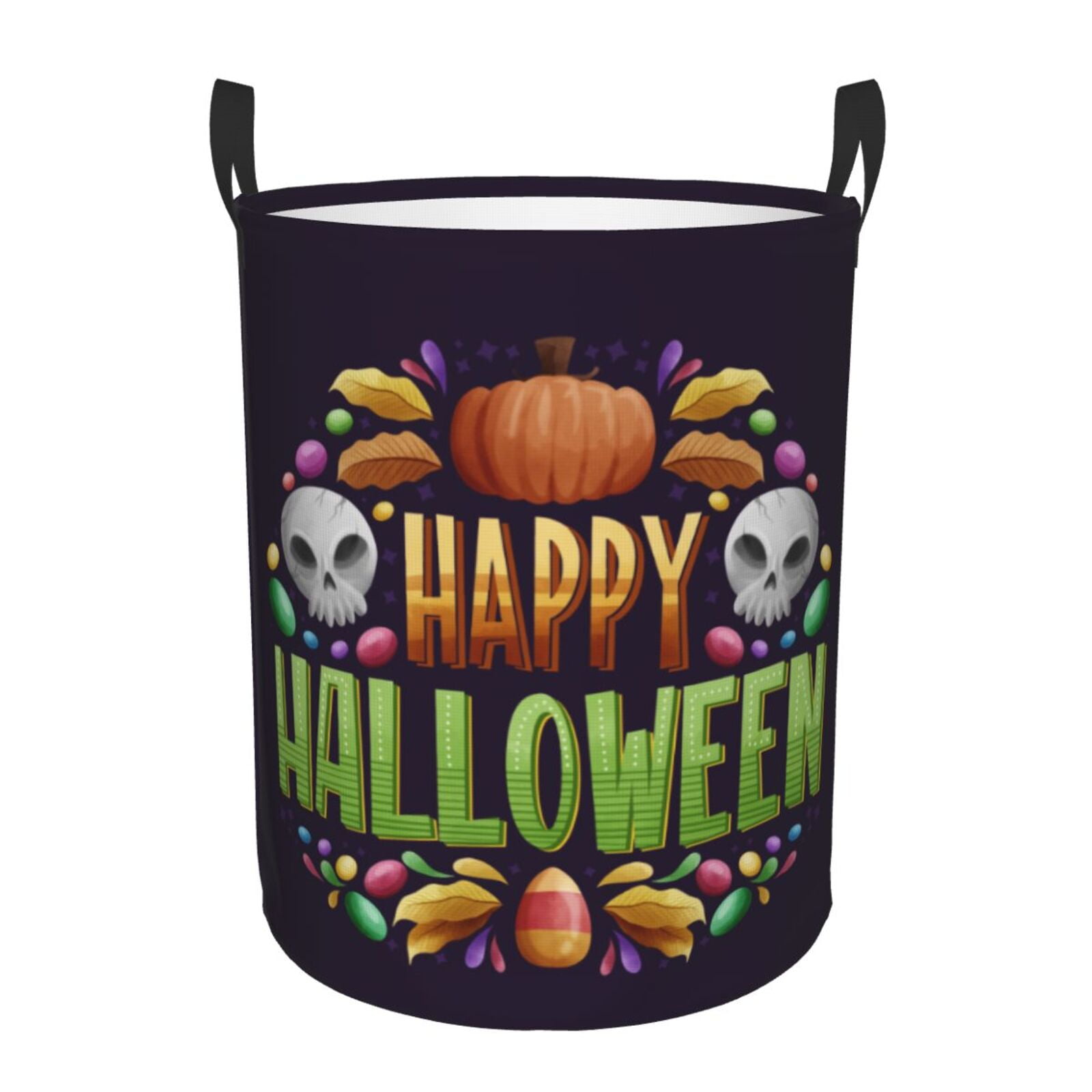 XMXT Collapsible Laundry Basket, Halloween Skeleton Illustration ...