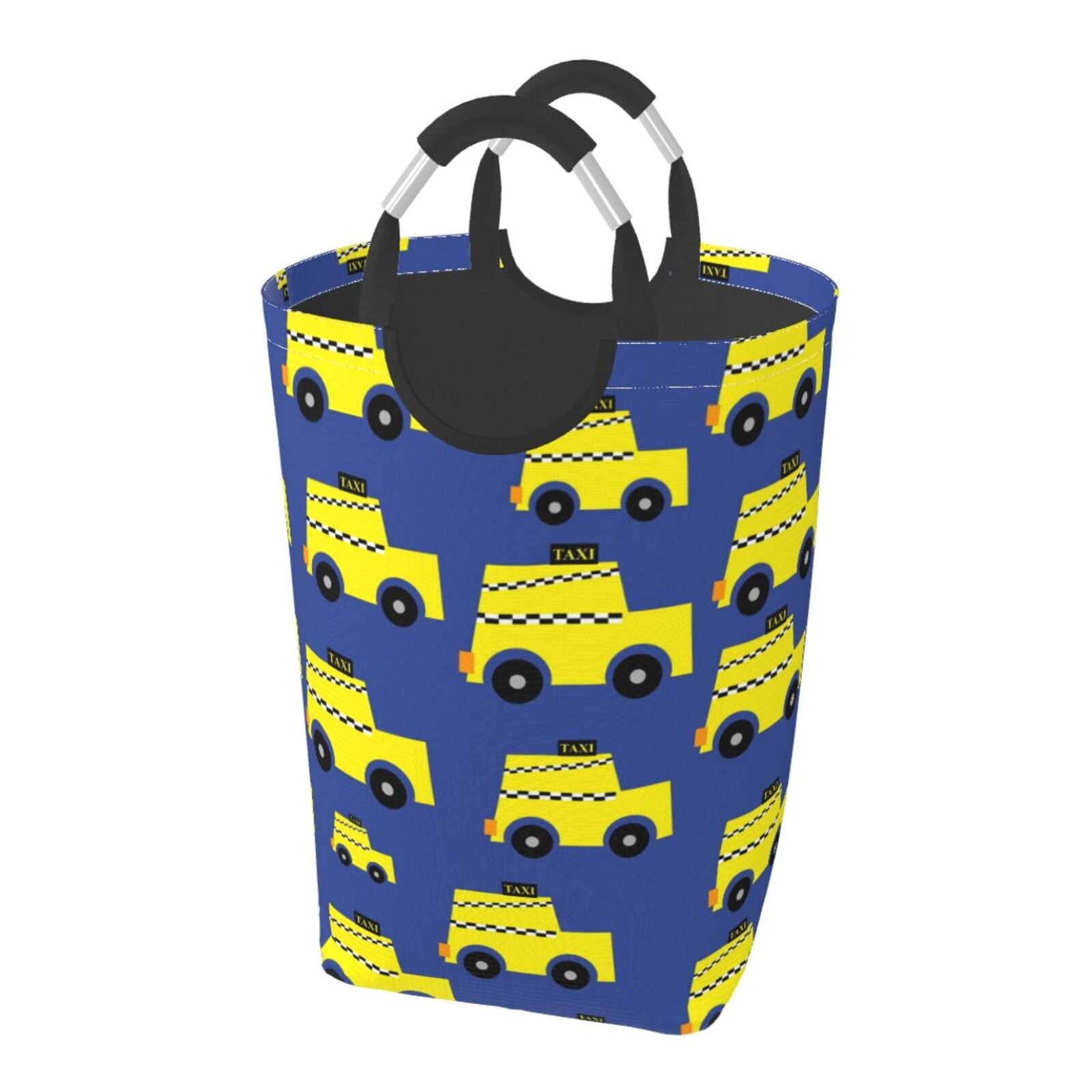 XMXT Collapsible Laundry Basket Hamper, Cartoon Car Seamless Print ...