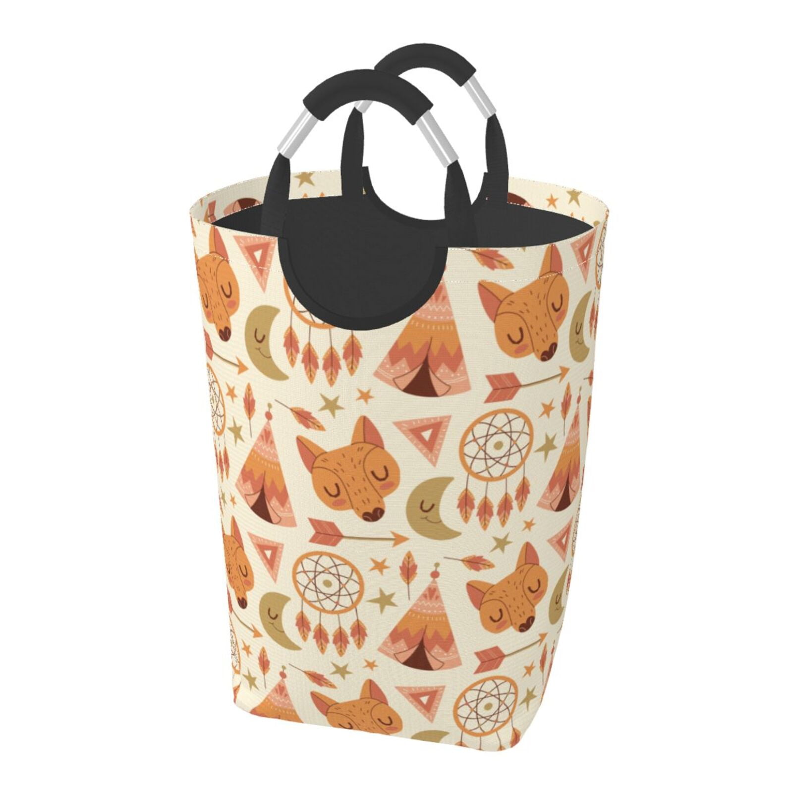 XMXT Collapsible Laundry Basket Hamper, Cartoon Dreamcatcher Fox Large ...